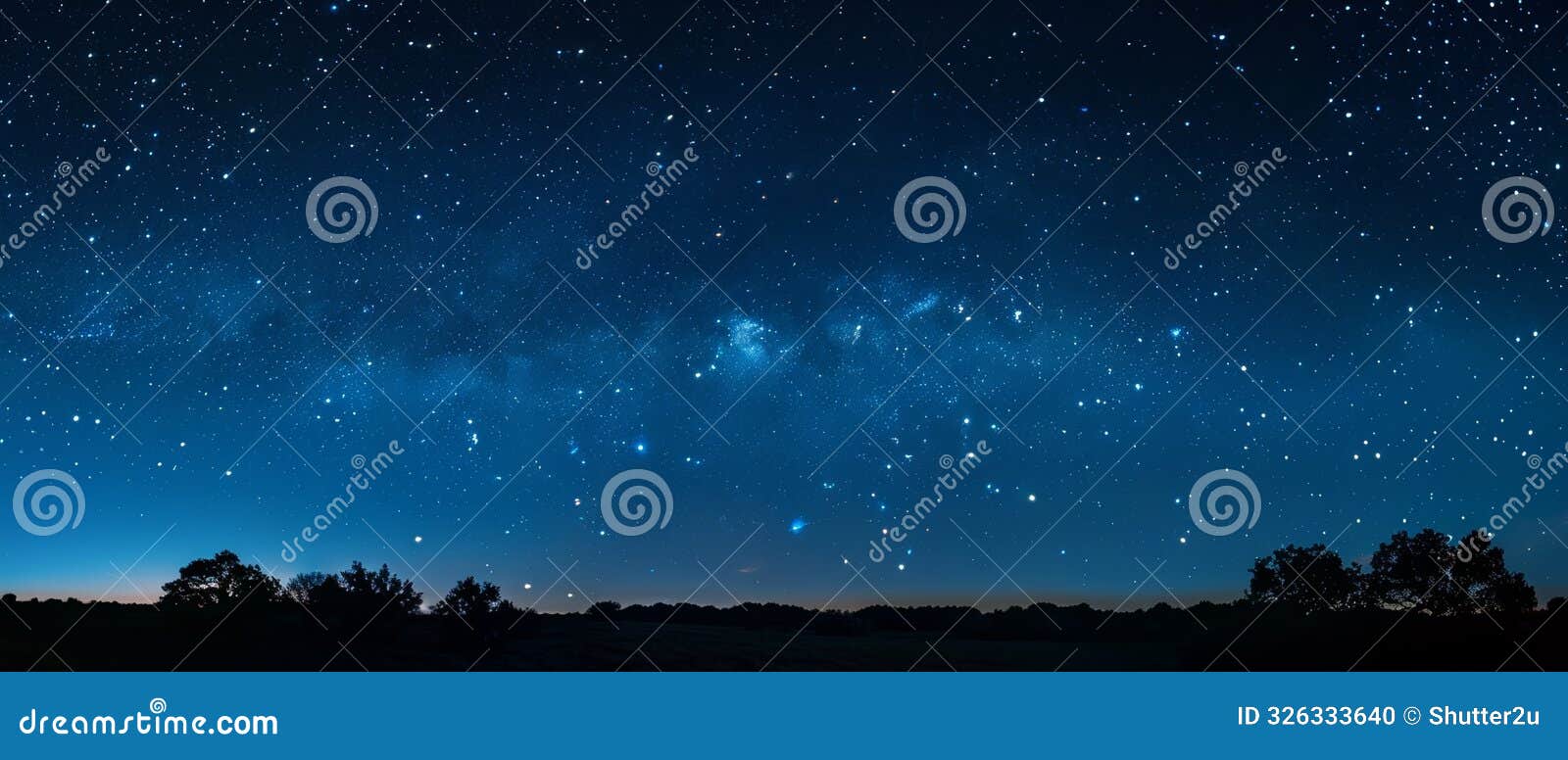 A Cosmic Constellation Shining in a Clear Night Sky Stock Illustration ...