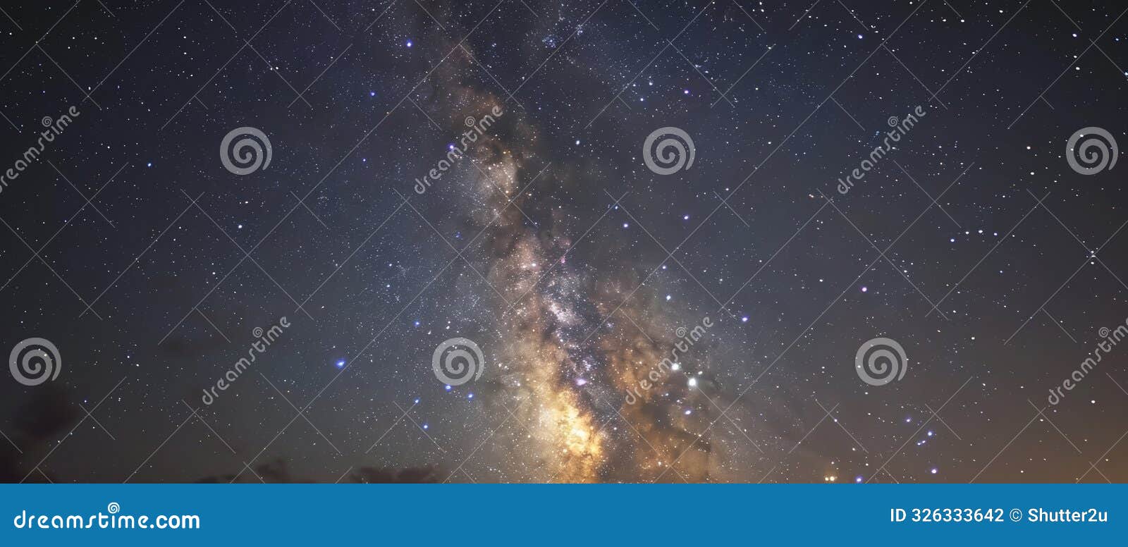 A Cosmic Constellation Shining in a Clear Night Sky Stock Illustration ...