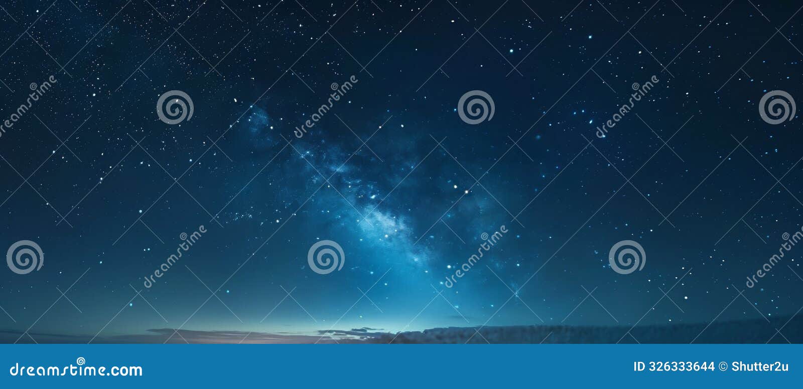 A Cosmic Constellation Shining in a Clear Night Sky Stock Illustration ...