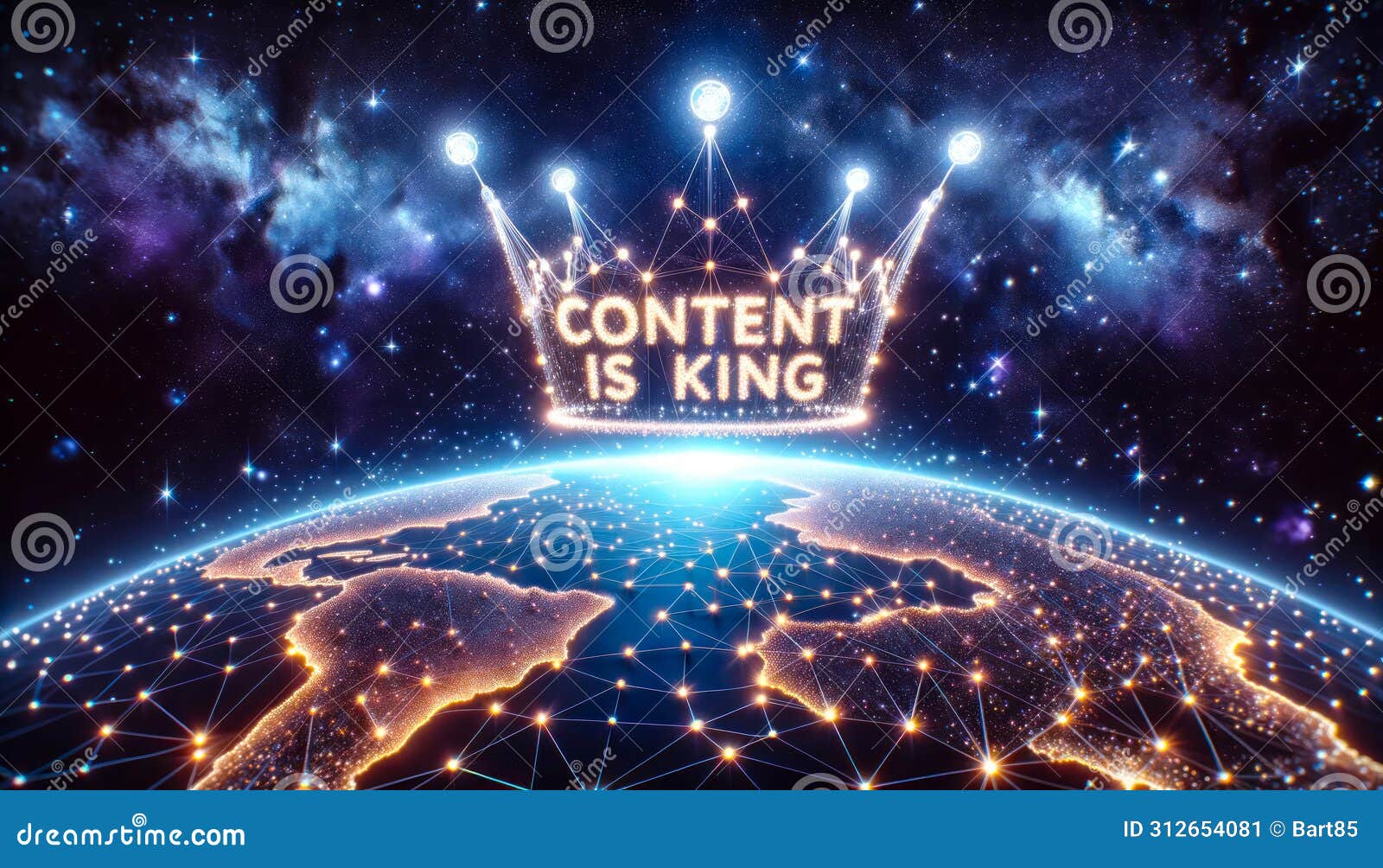 Cosmic Convergence Digital Data Streams Forming Content is King ...