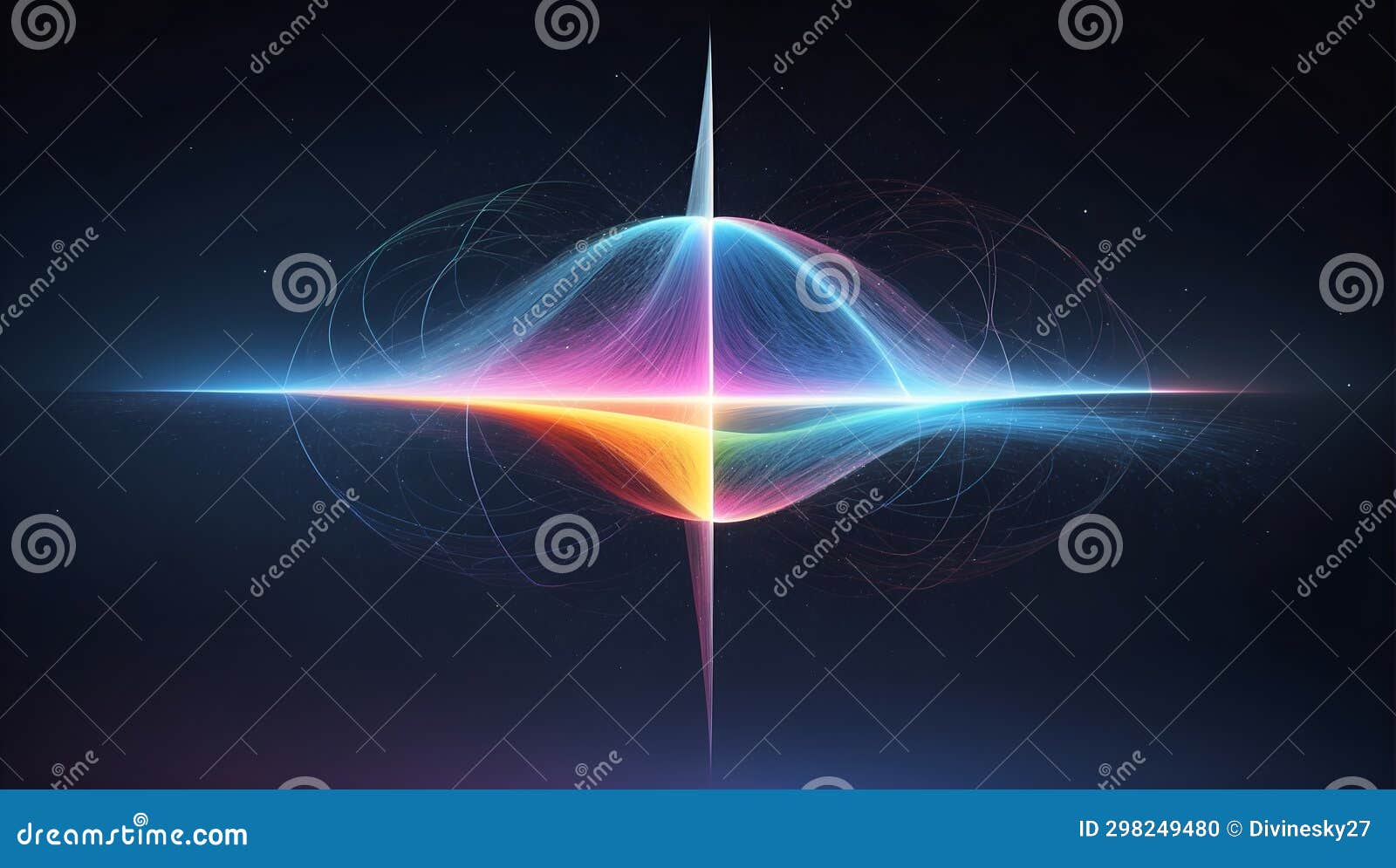 Cosmic Dance of Mathematical Dimensions. Ai Generated Stock ...