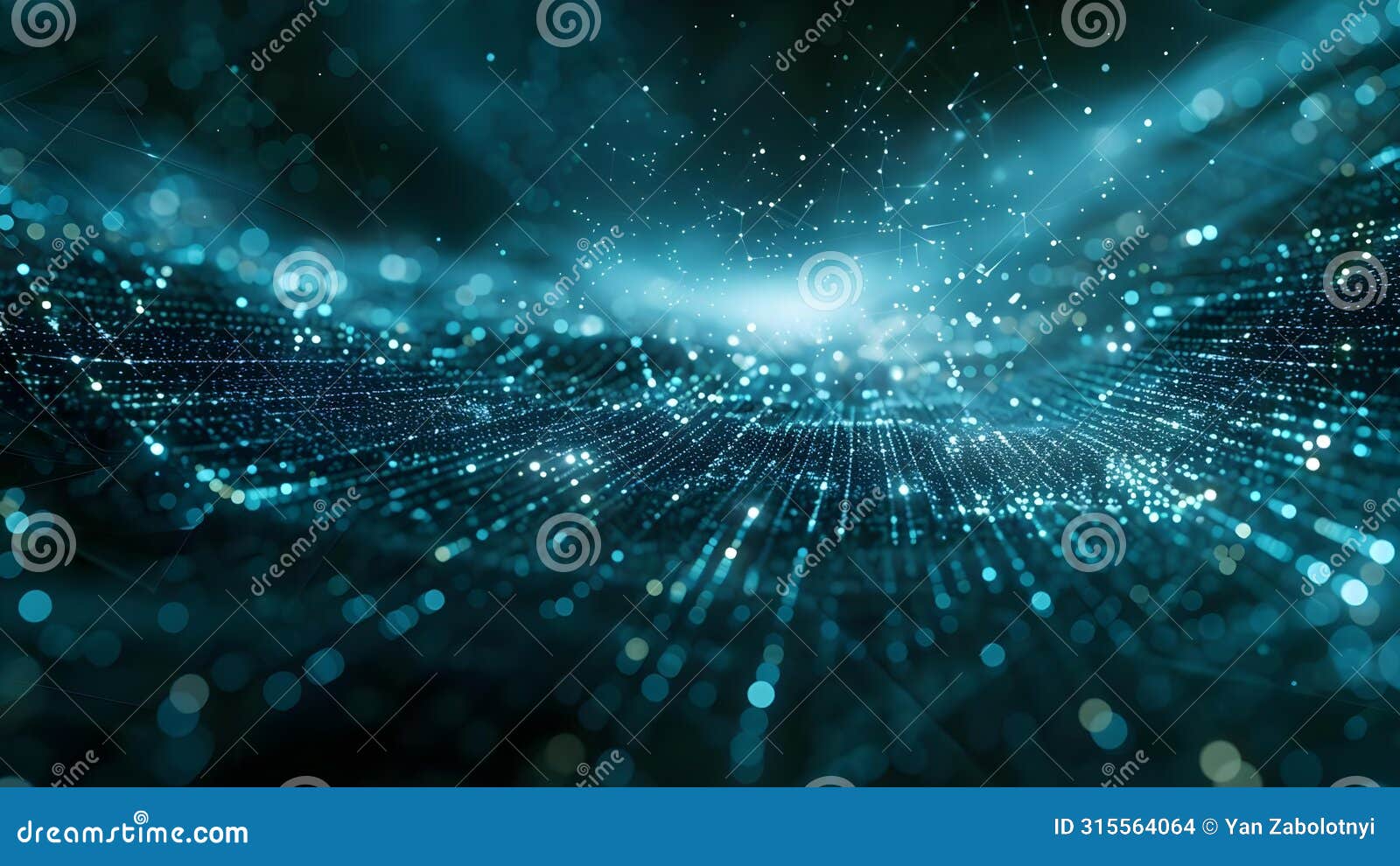 Cosmic Data Stream - Cybernetic Constellation Network. Concept ...