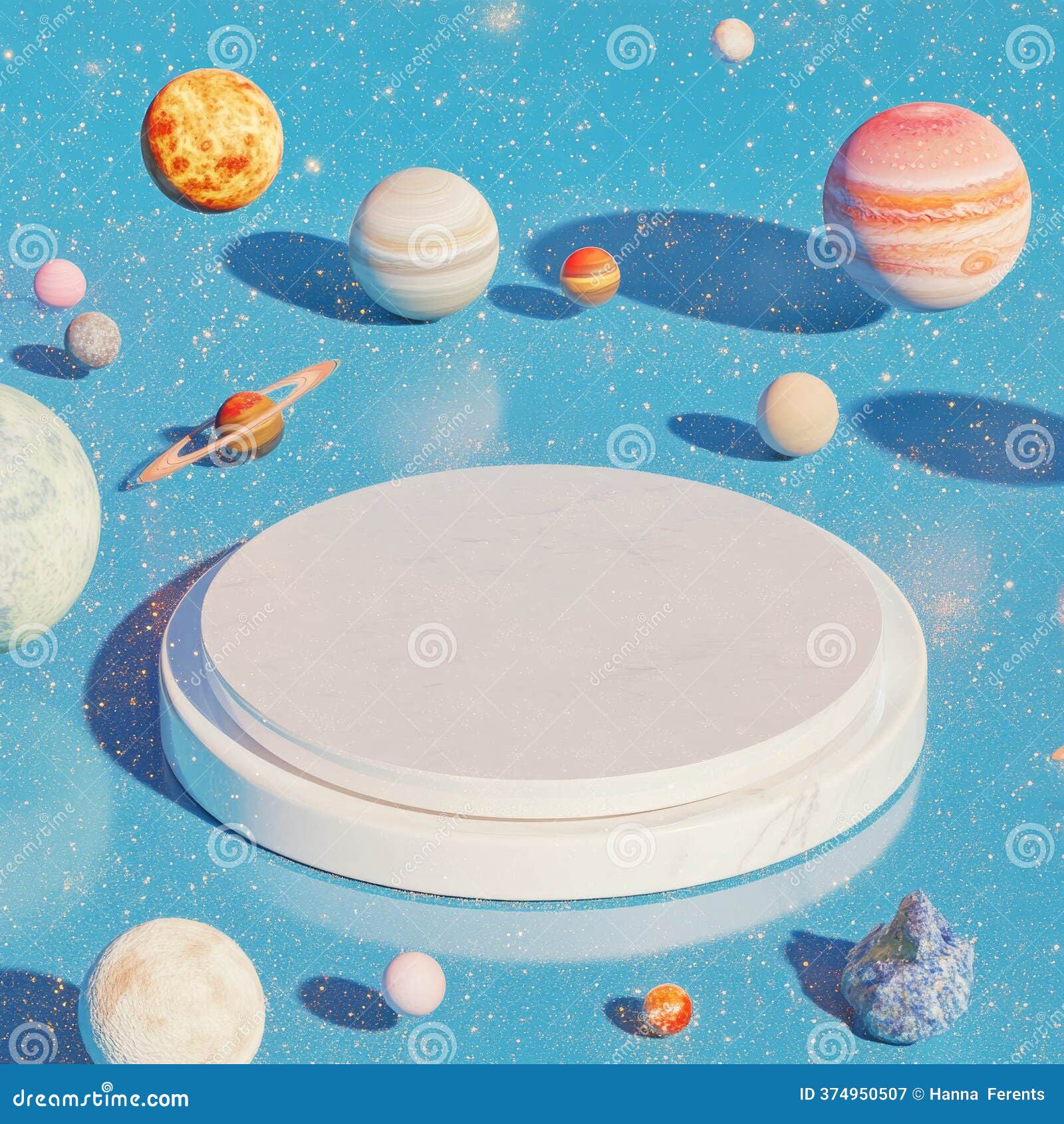 Cosmic Display Of A Full Moon Creating A Solar Eclipse, Surrounded By ...