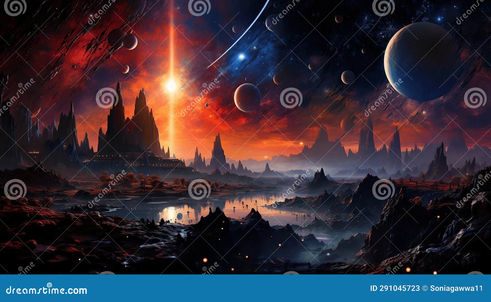 A Cosmic Dreamscape with Celestial Beings, Technicolor Planets, and ...