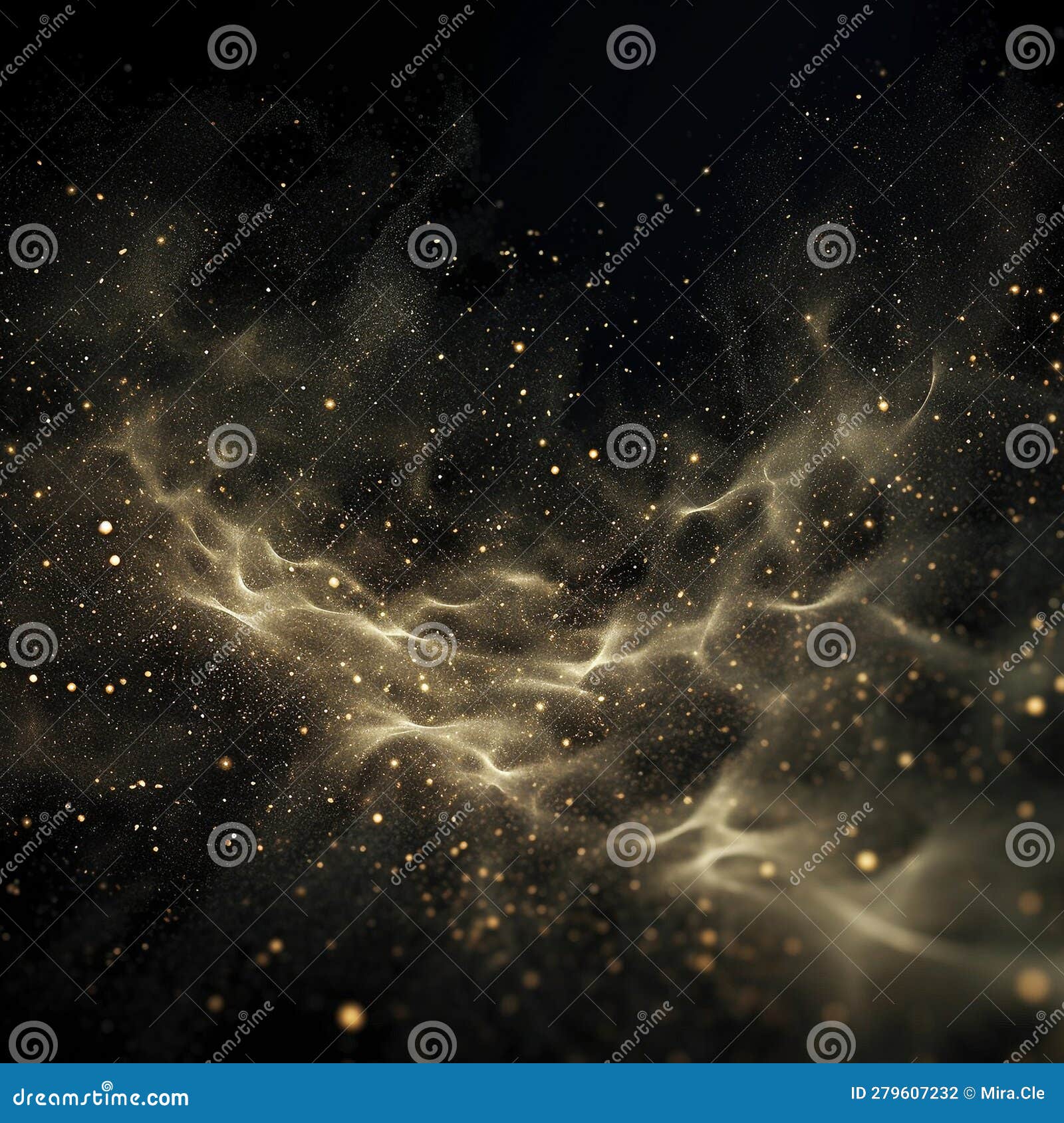 Cosmic Dust Particles, Created with Generative AI Stock Illustration ...