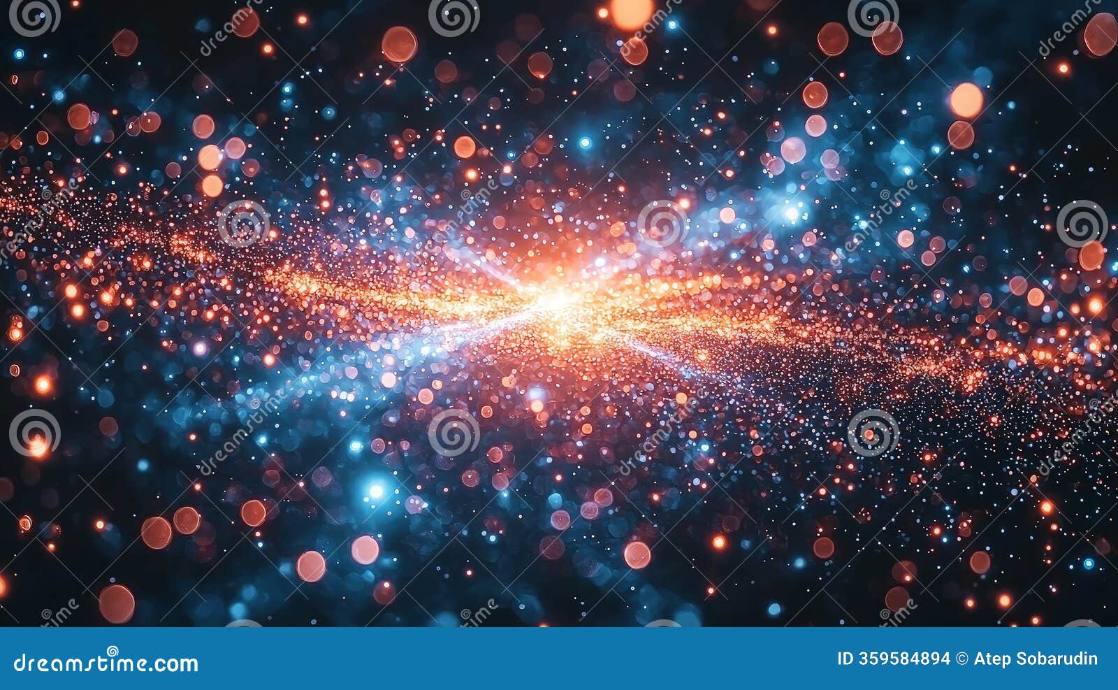 Cosmic Energy Burst, Glowing Nebula, Space Background, Abstract Art ...