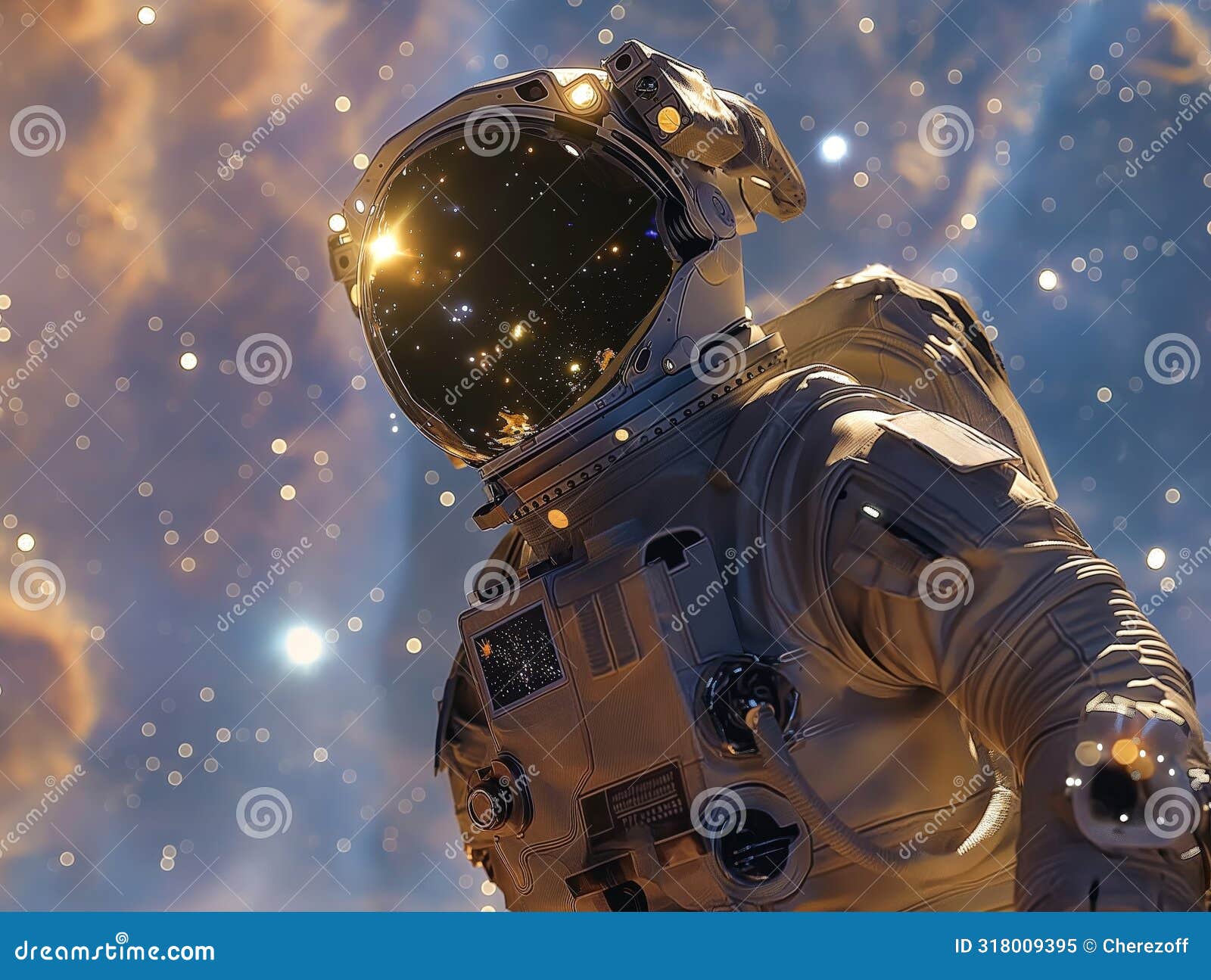 Cosmic Explorer in the Starlight Stock Image - Image of astronautics ...