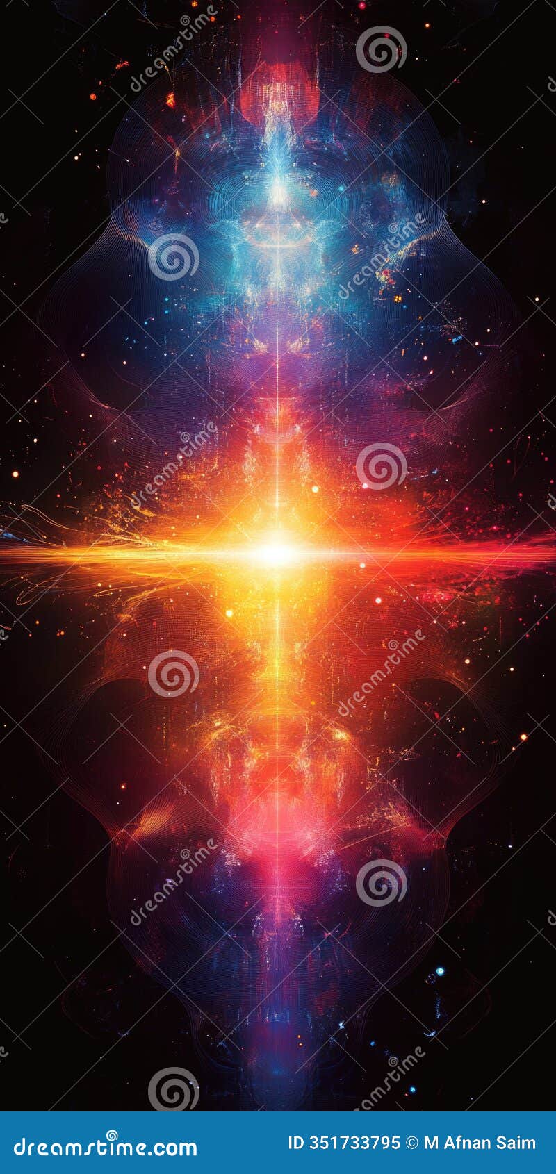 Cosmic Explosion of Colors in Deep Space Creating a Stunning Visual ...