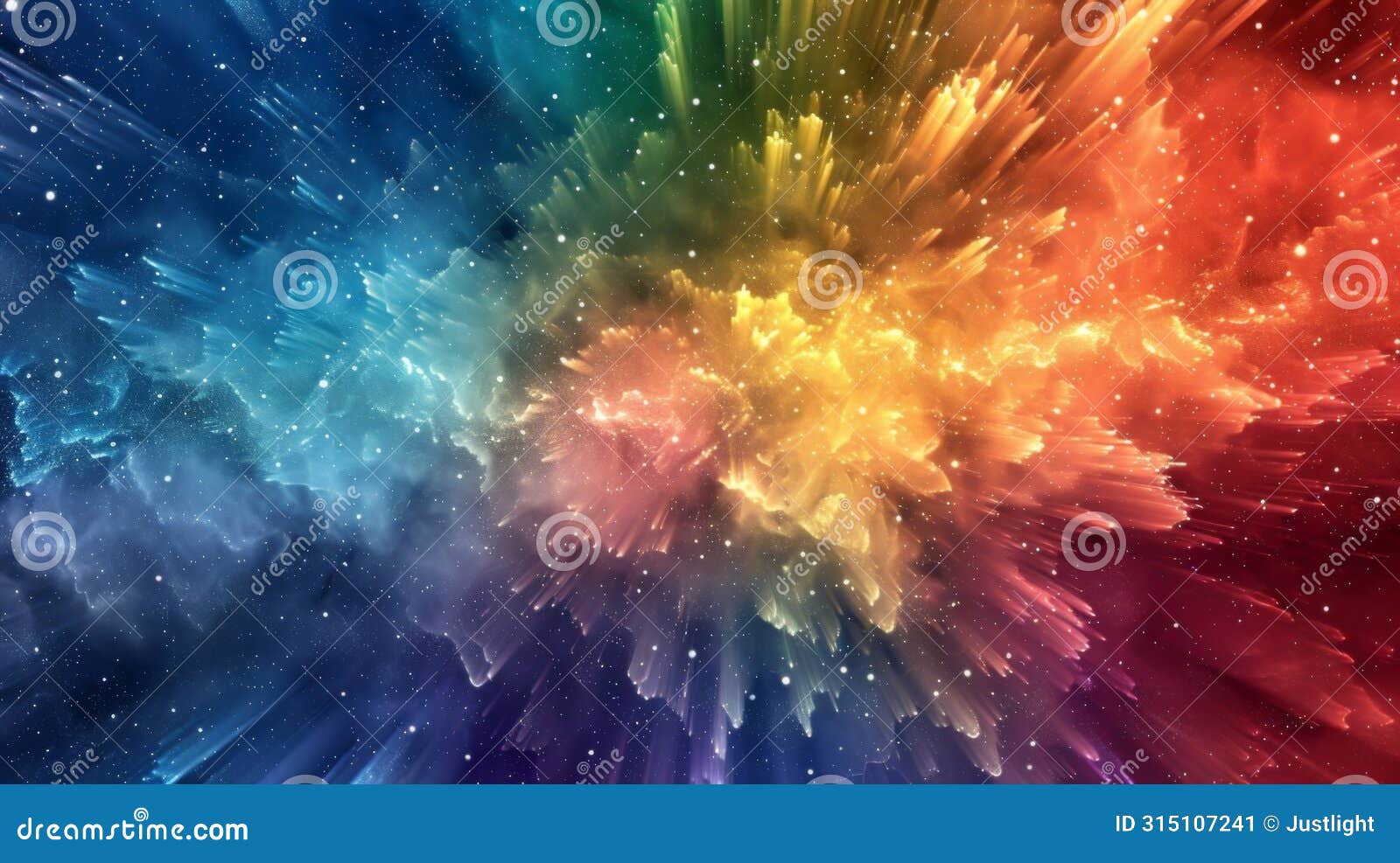A Cosmic Explosion of Rainbow Hues Pulsating in an Everchanging ...