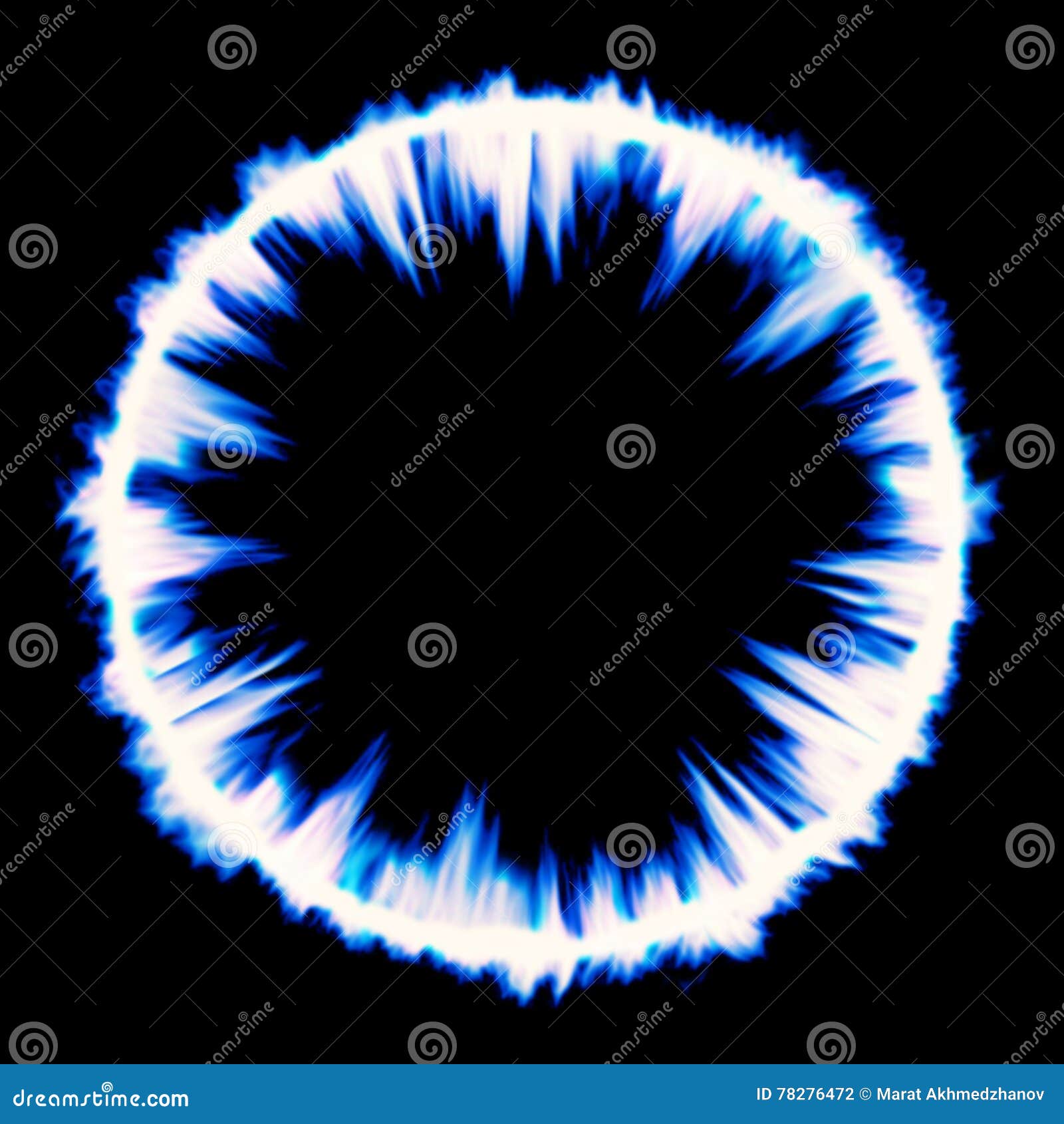 Cosmic Explosion Shockwave Blue Energy Texture Stock Illustration ...