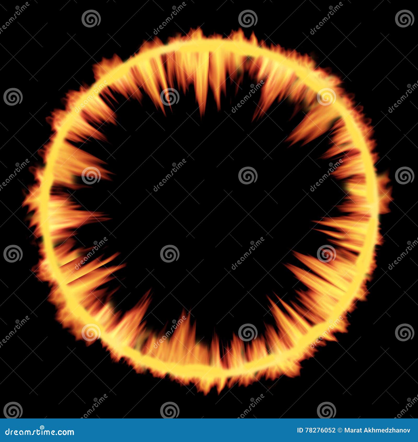Cosmic Explosion Shockwave Fire Texture Stock Illustration ...