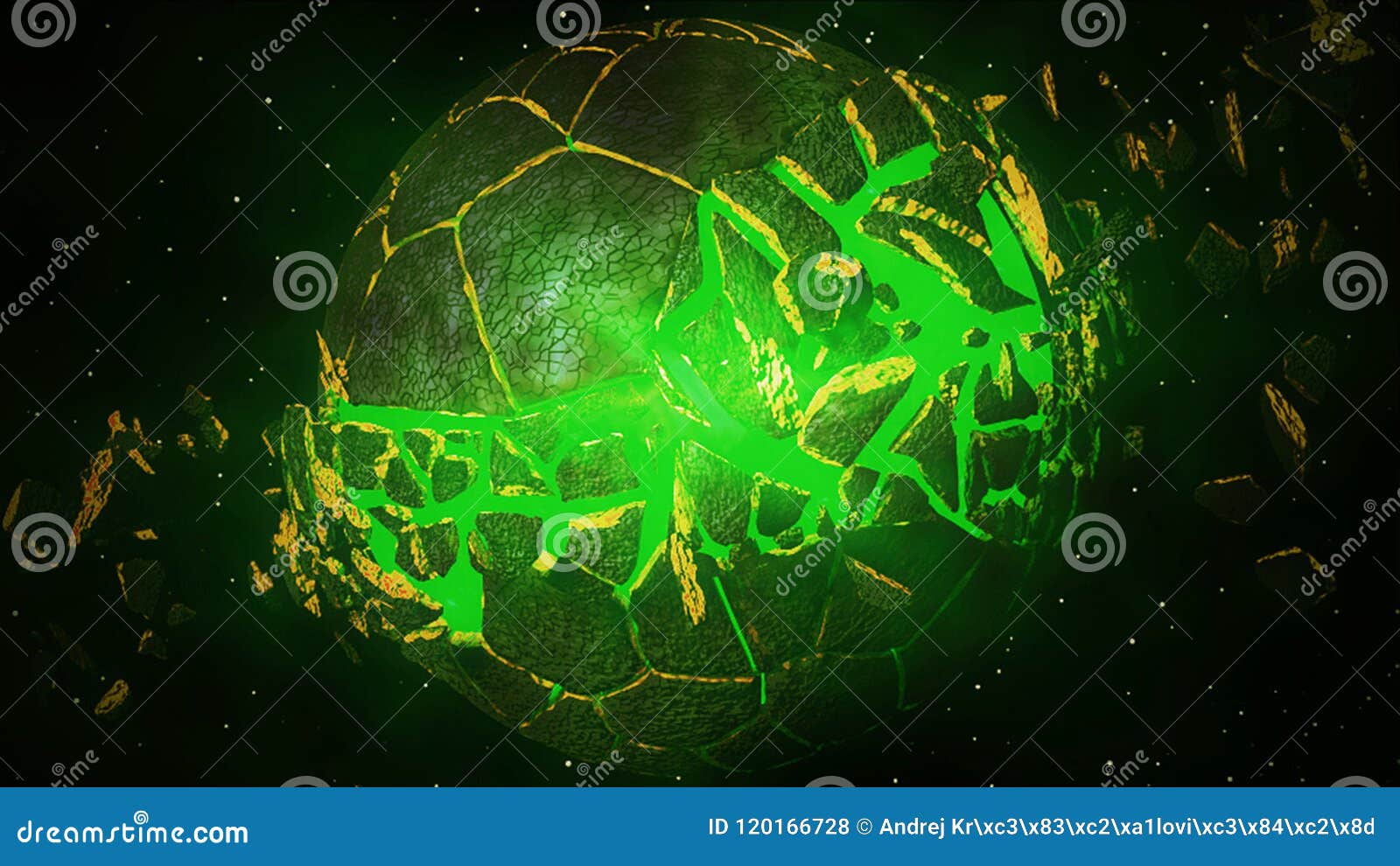 Toxic planet devastation. stock illustration. Illustration of ...