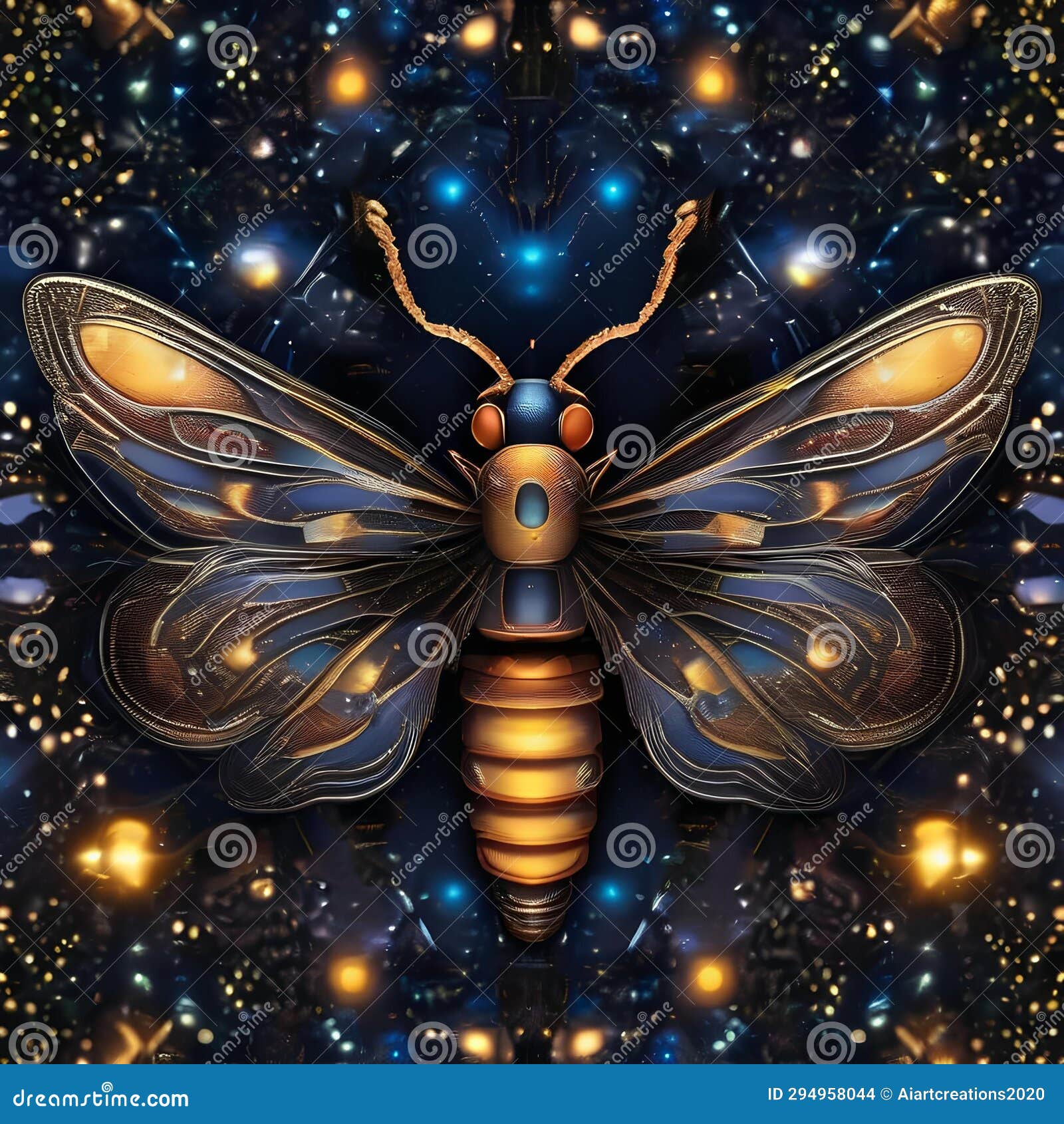 A Cosmic Firefly with Wings that Create Patterns of Light in the Cosmic ...