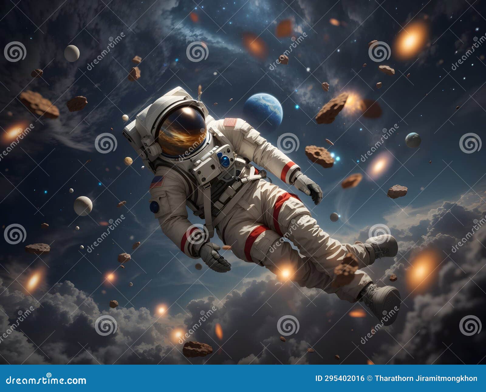 Cosmic Freefall: a Gravity-Defying Expedition Across the Universe Stock ...