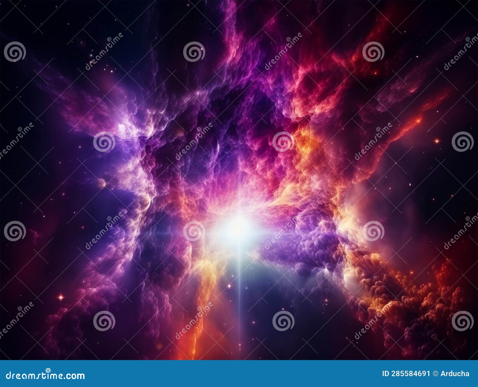 Cosmic Galaxy Space Outer Planet 3d Rendering High Details Stock ...