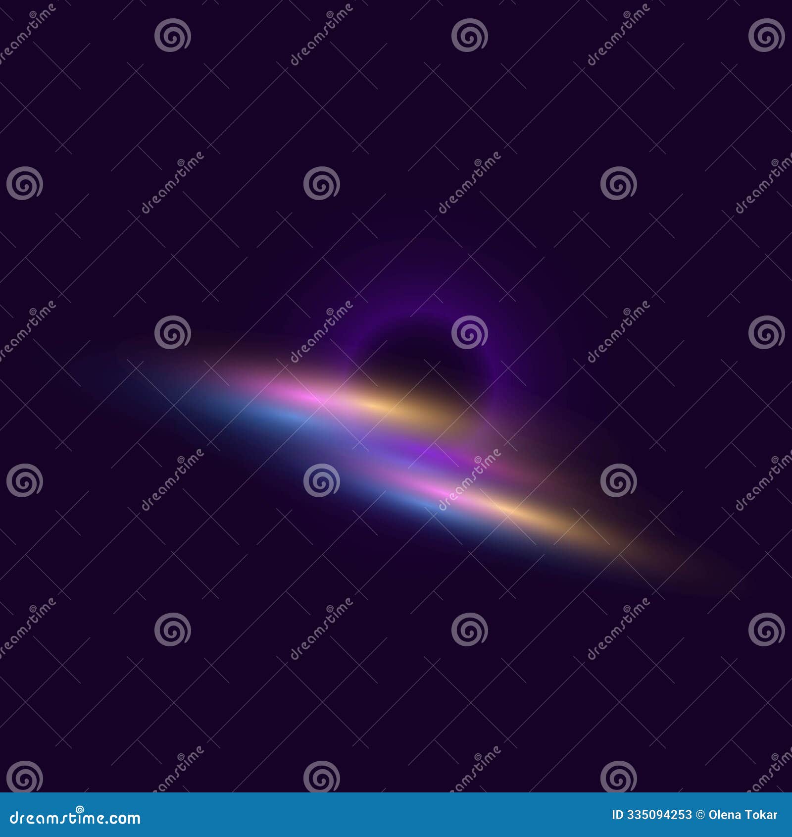 Cosmic Glow Refraction Of Rainbow Ray Light. Star Dust Fog Light ...