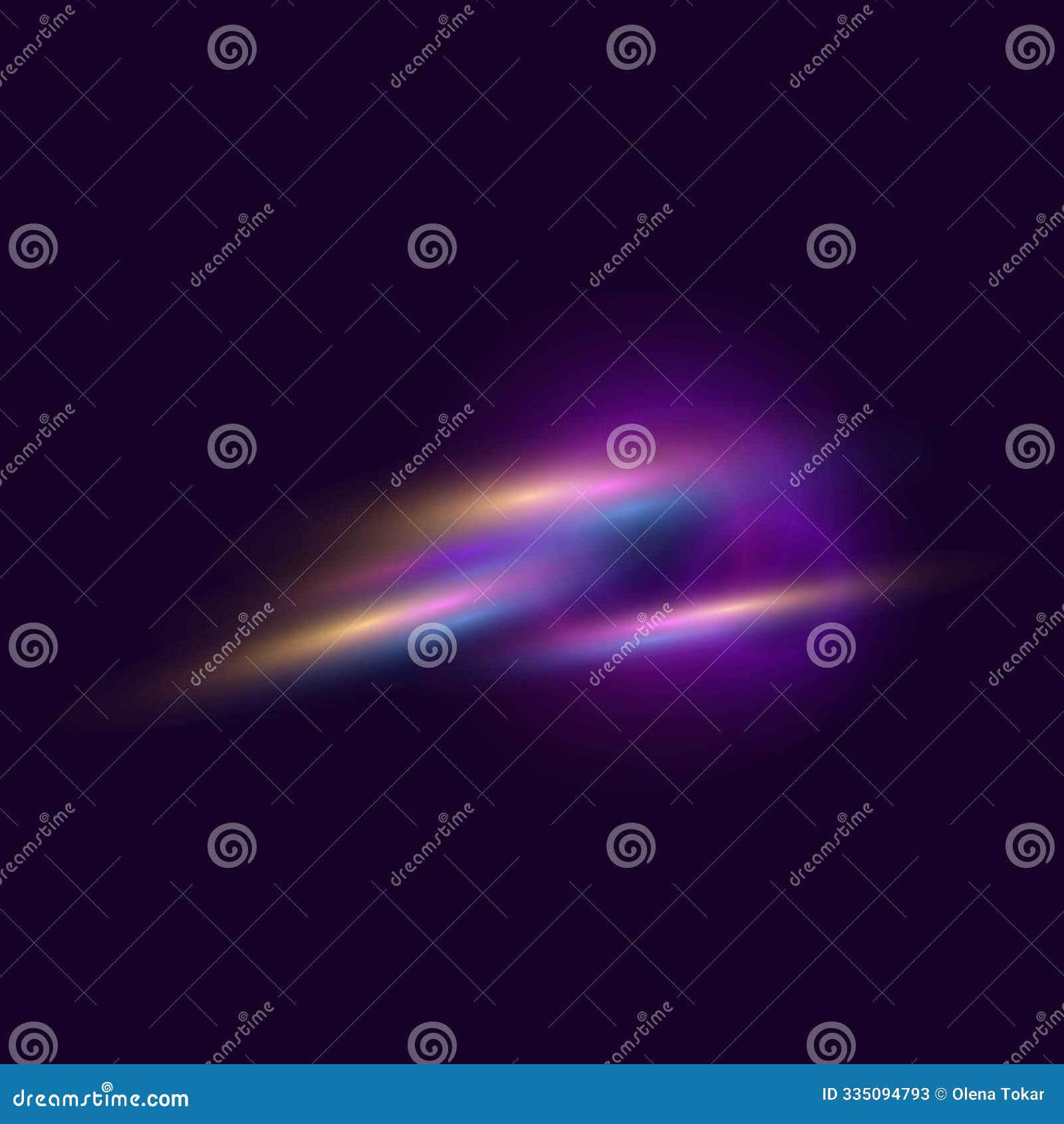 Cosmic Glow Refraction Of Rainbow Ray Light. Star Dust Fog Light ...