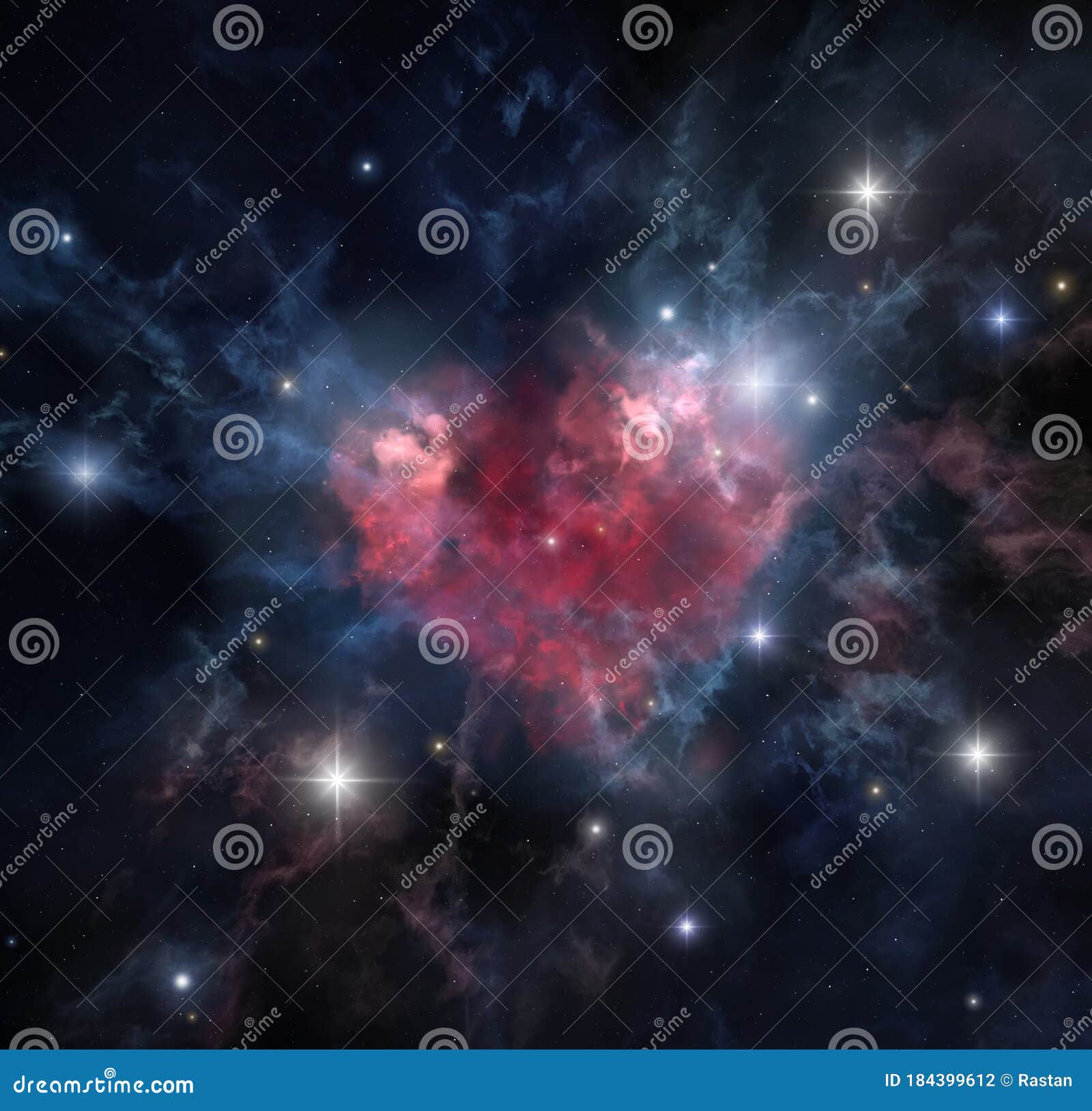 Heart Nebula Enhanced Universe Image Elements From NASA / ESO | Galaxy ...