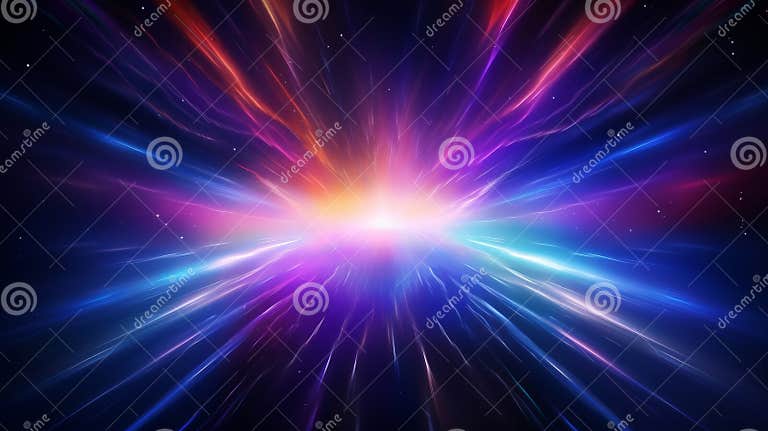 Cosmic Hyper Space Design with Interstellar Elements Stock Illustration ...