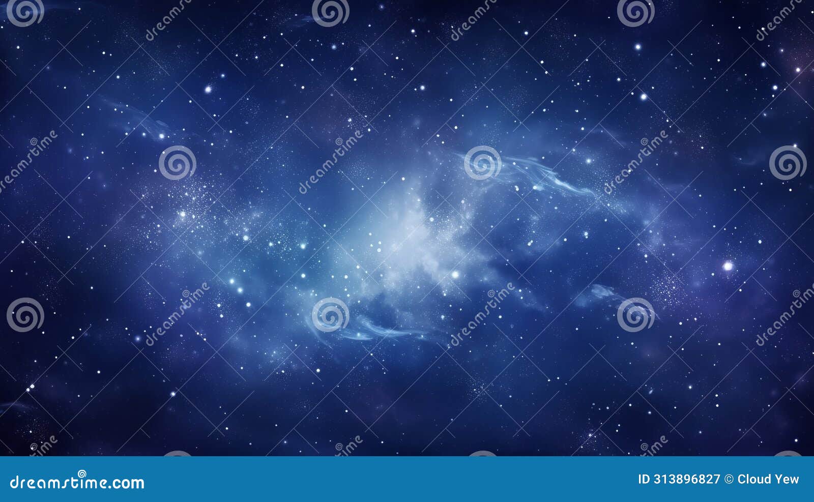 Cosmic Hyper Space Illustration with Cosmic Dust Stock Illustration ...
