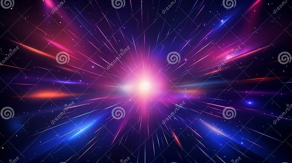 Cosmic Hyper Zoom Background with Starry Elements Stock Illustration ...