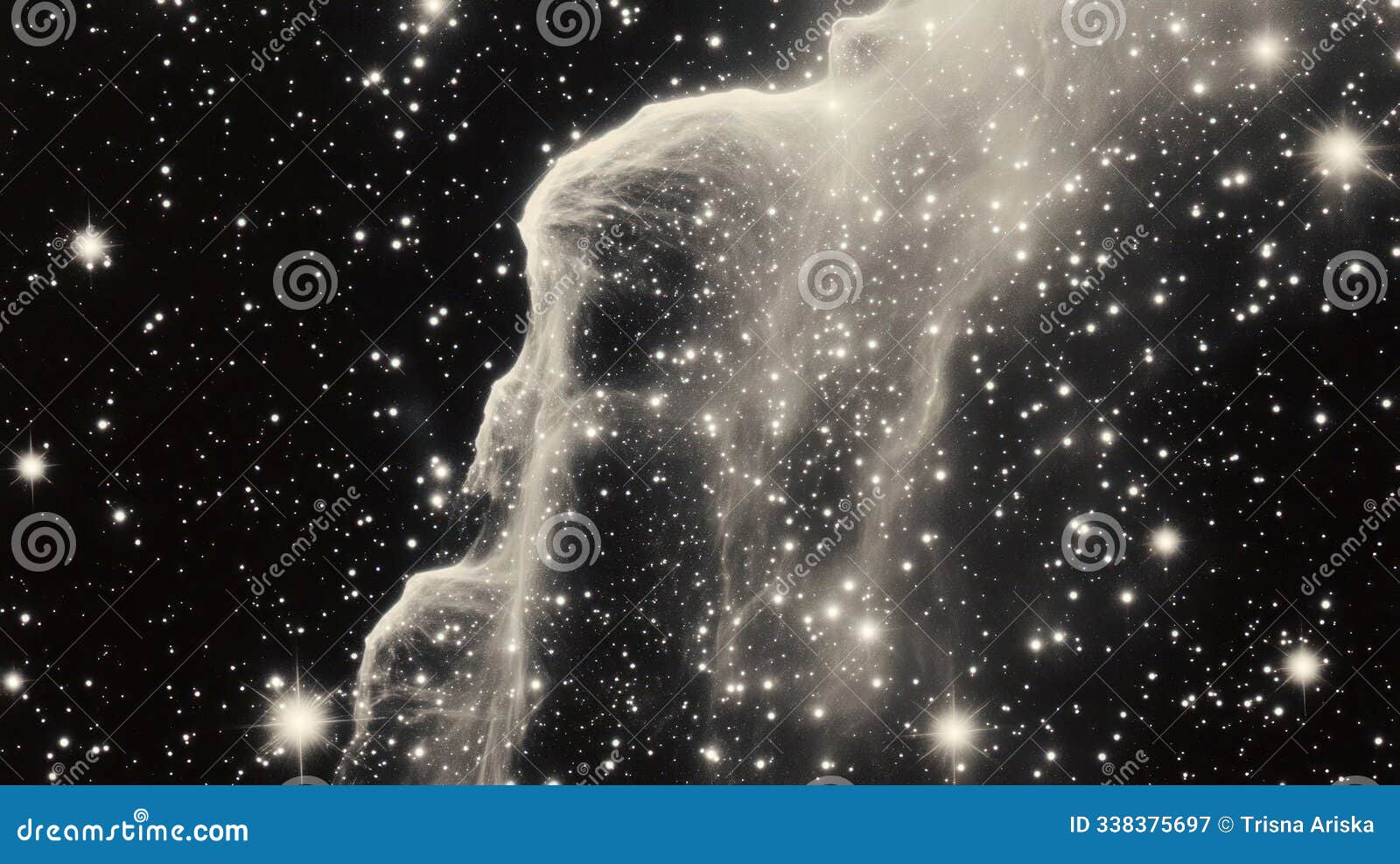 A Cosmic Image Depicting a Nebula with a Face-like Structure among ...