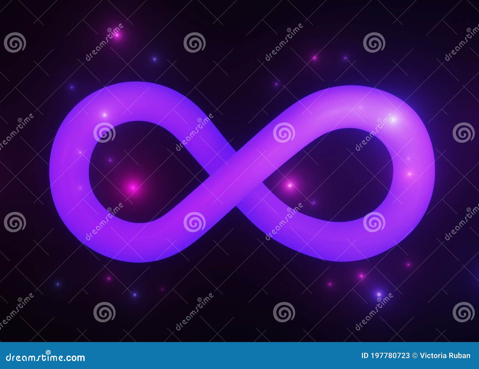 Cosmic Infinity Sign or Symbol Stock Illustration - Illustration of ...