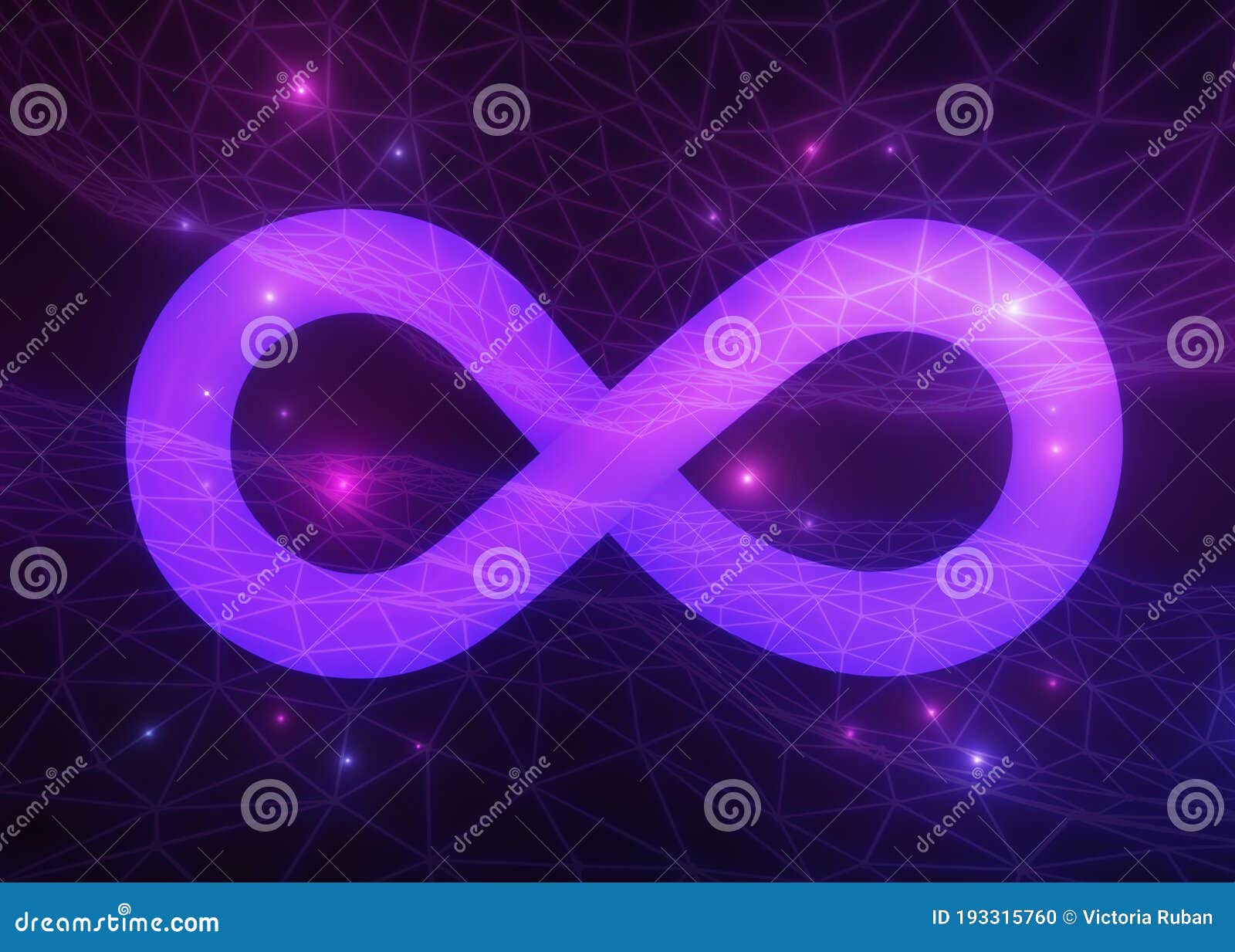 Cosmic Infinity Sign or Symbol Stock Illustration - Illustration of ...