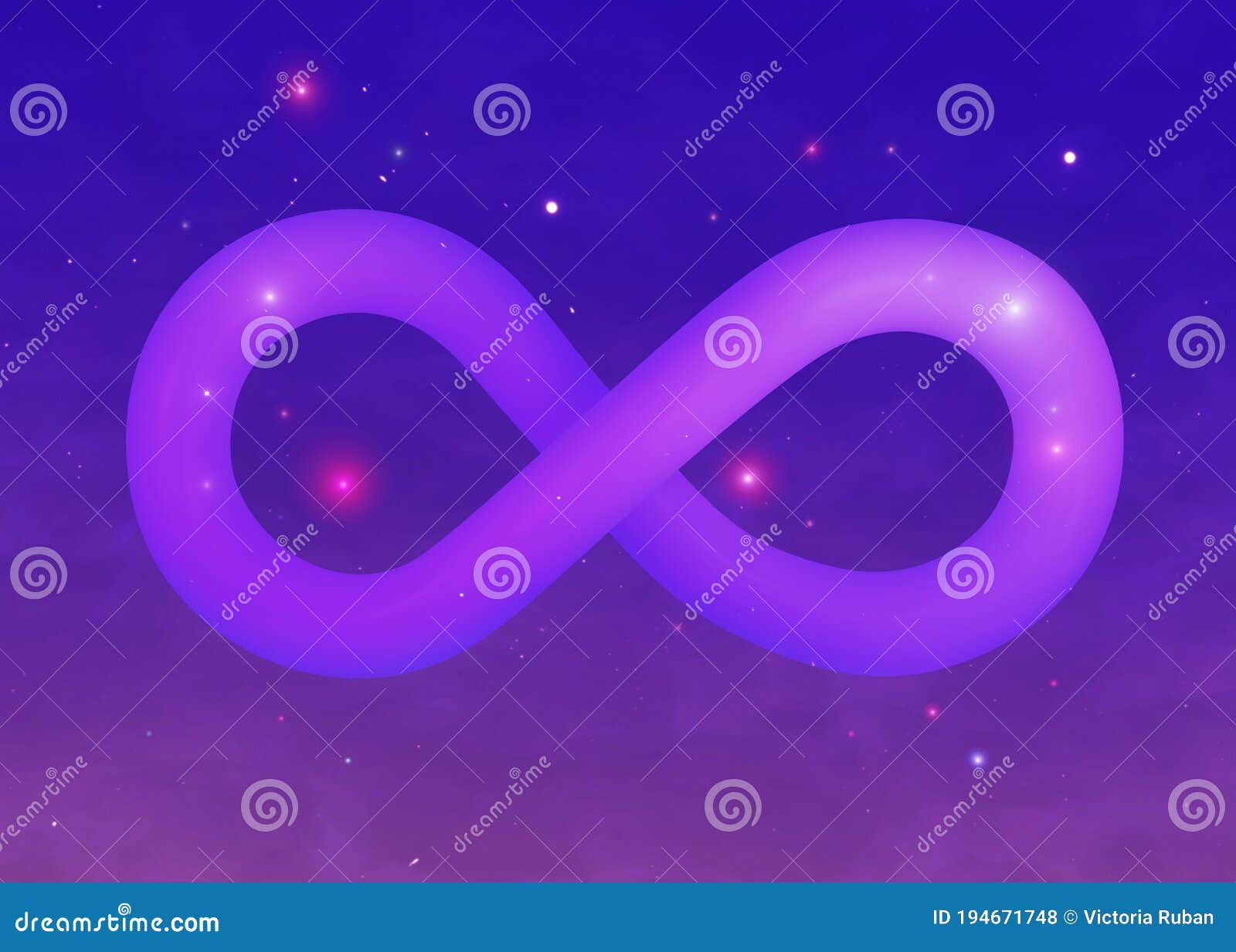 Cosmic Infinity Sign or Symbol Stock Illustration - Illustration of ...