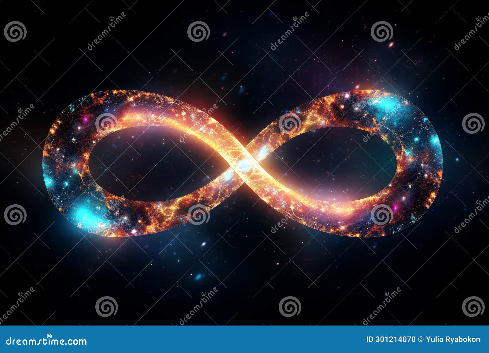 Cosmic Infinity Sign Universe. Generate Ai Stock Illustration ...
