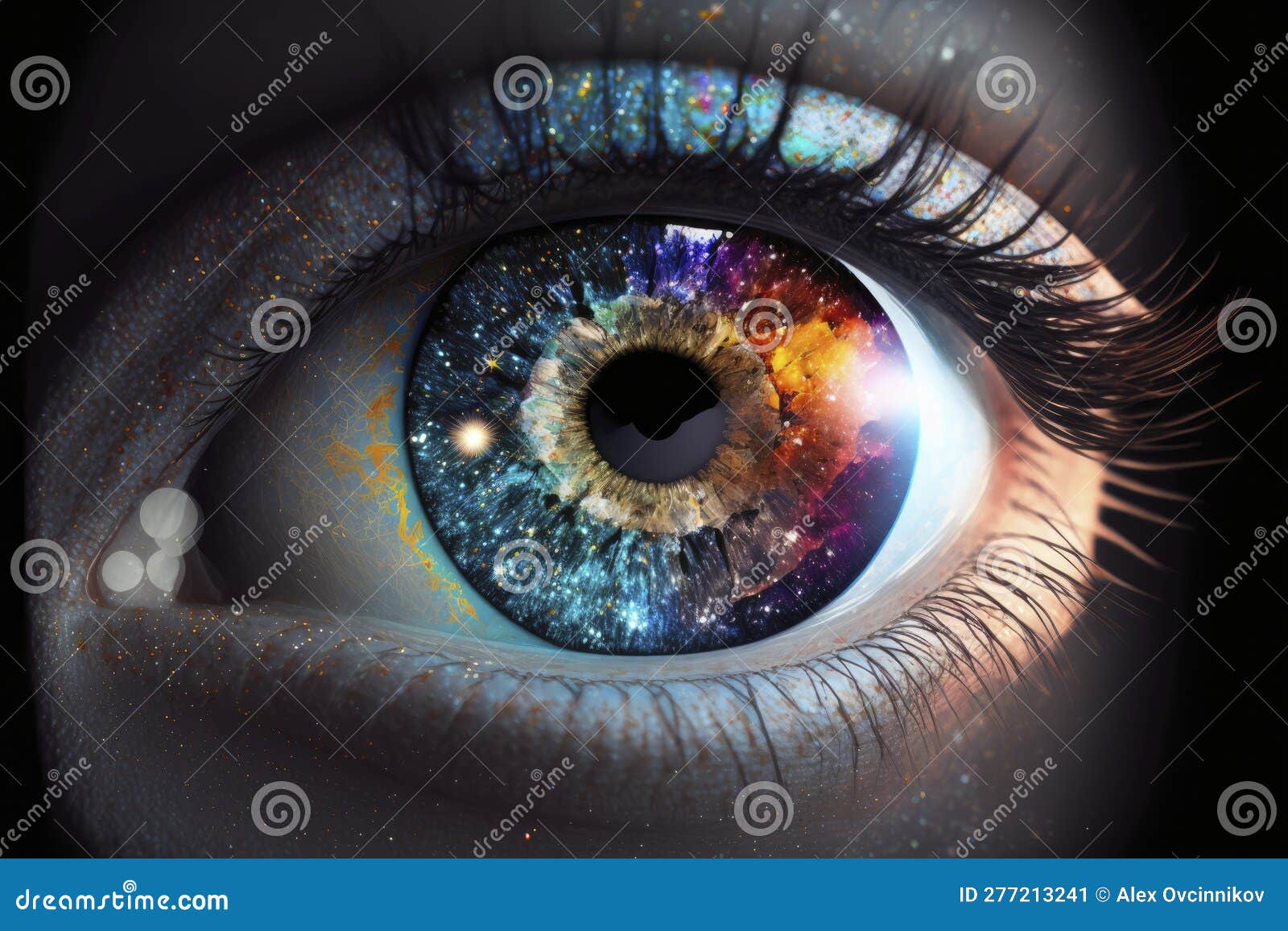 Cosmic Iris Eye with Starry Details for Your Next Space-Themed Project ...