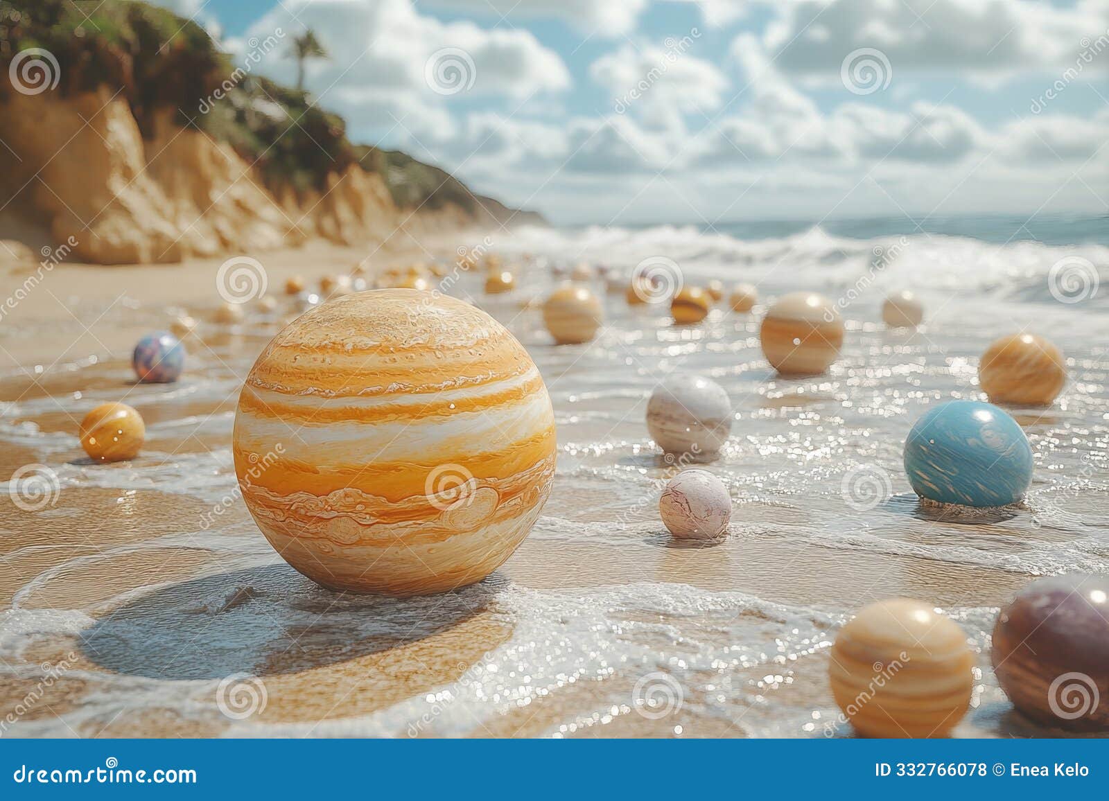 Cosmic Isolation: a Minimalist Celestial Dream Stock Illustration ...