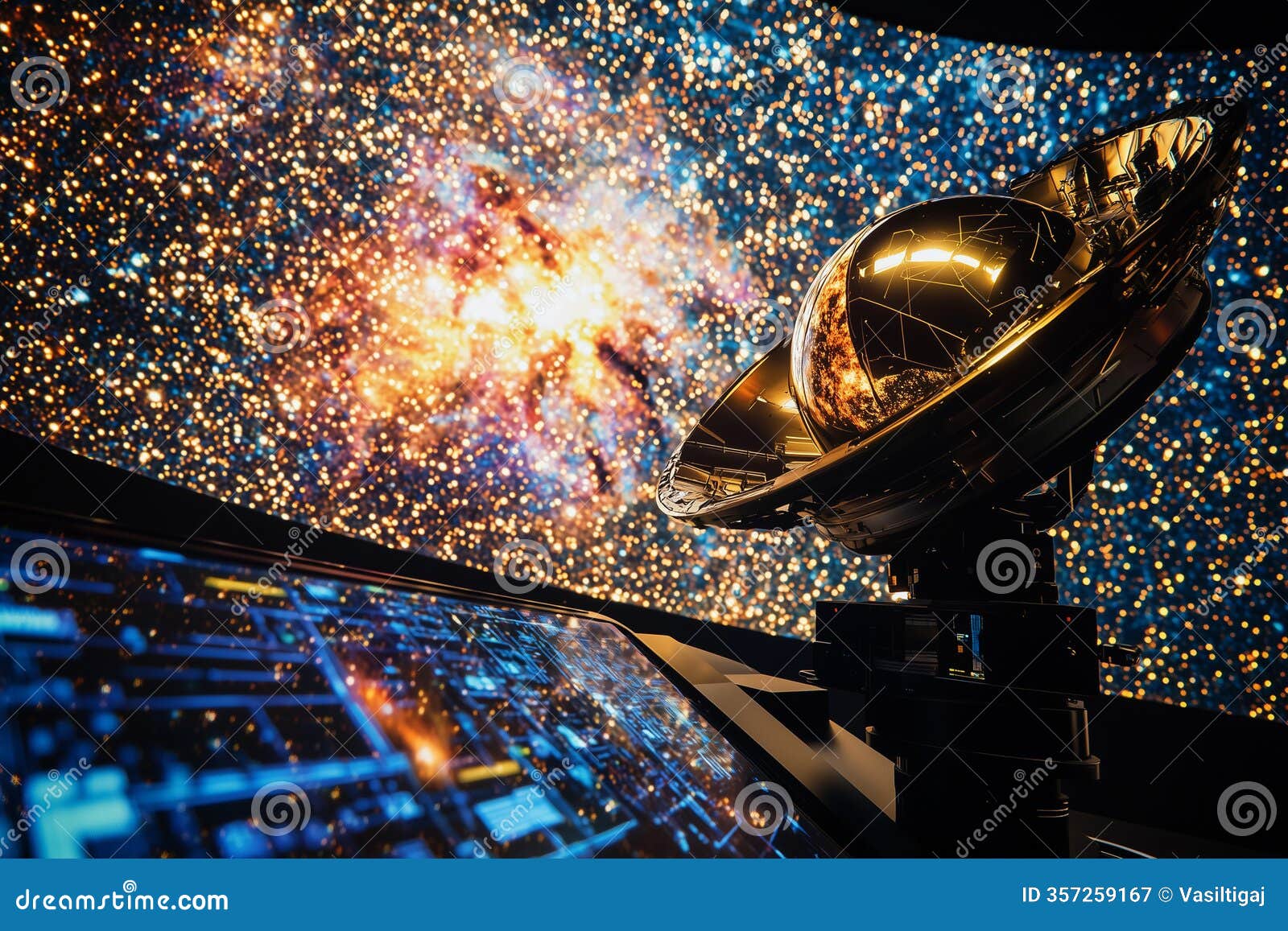 Cosmic Journey through the Universe Stock Illustration - Illustration ...