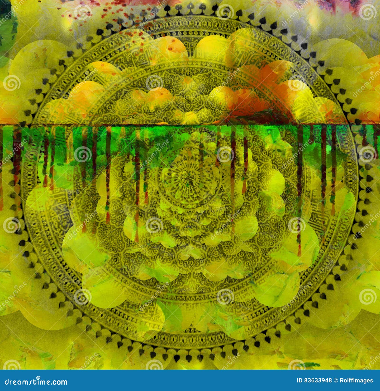 Cosmic mandala stock illustration. Illustration of circle - 83633948