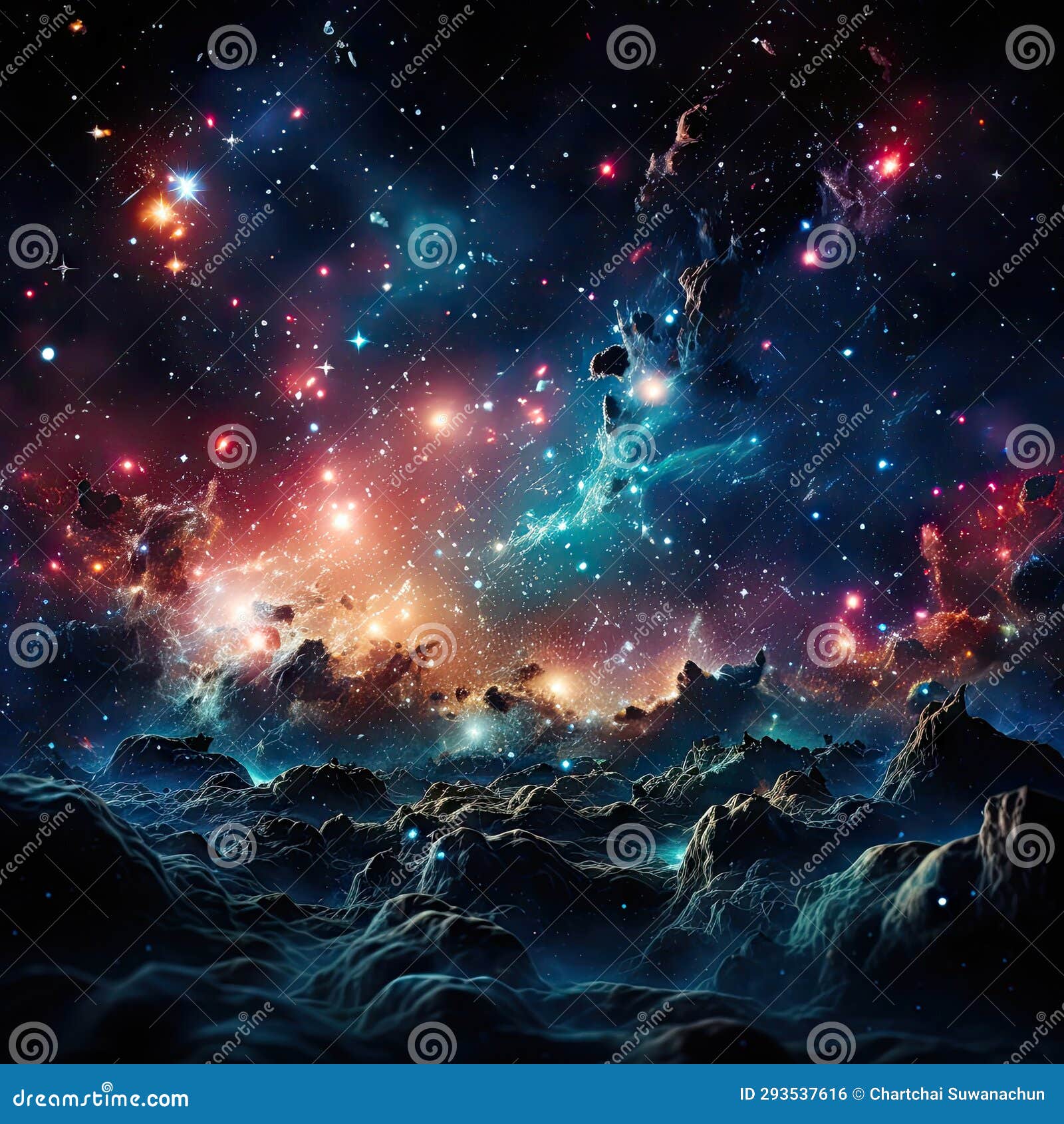 Cosmic Milky Way Galaxy Background with Nebula, Stardust and Bright ... Cosmic Milky Way Galaxy Background with Nebula, Stardust and Bright ...