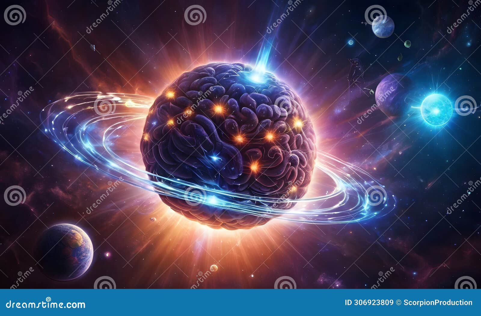 Cosmic Mind Illuminating the Universe AI Generated Stock Image - Image ... Cosmic Mind Illuminating the Universe AI Generated Stock Image - Image ...
