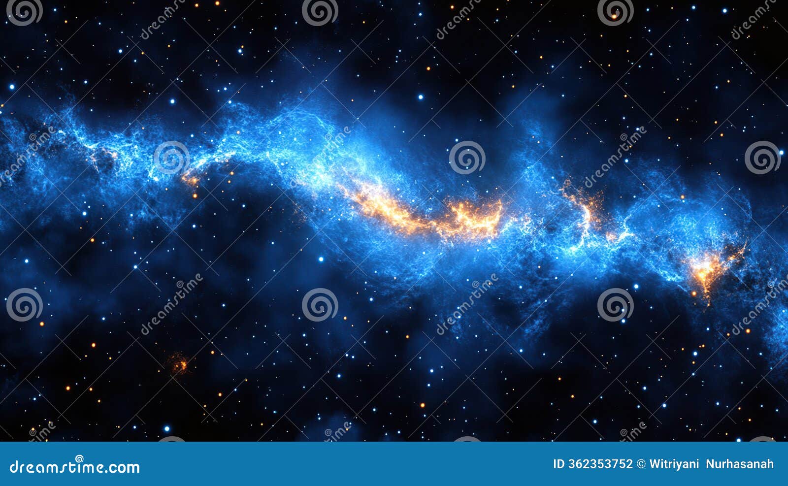 Cosmic Nebula, Energy Stream, Space Background, Digital Art, Sci-Fi ...