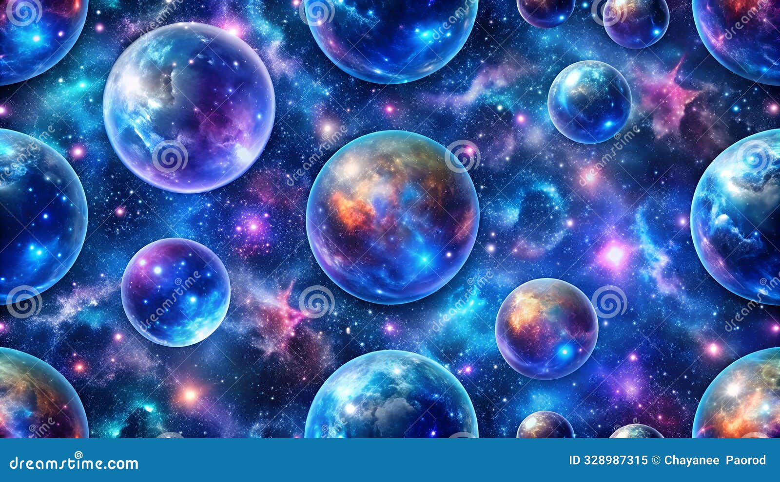 Cosmic Nebula Sphere Pattern: a Starry Night Sky of Endless ...