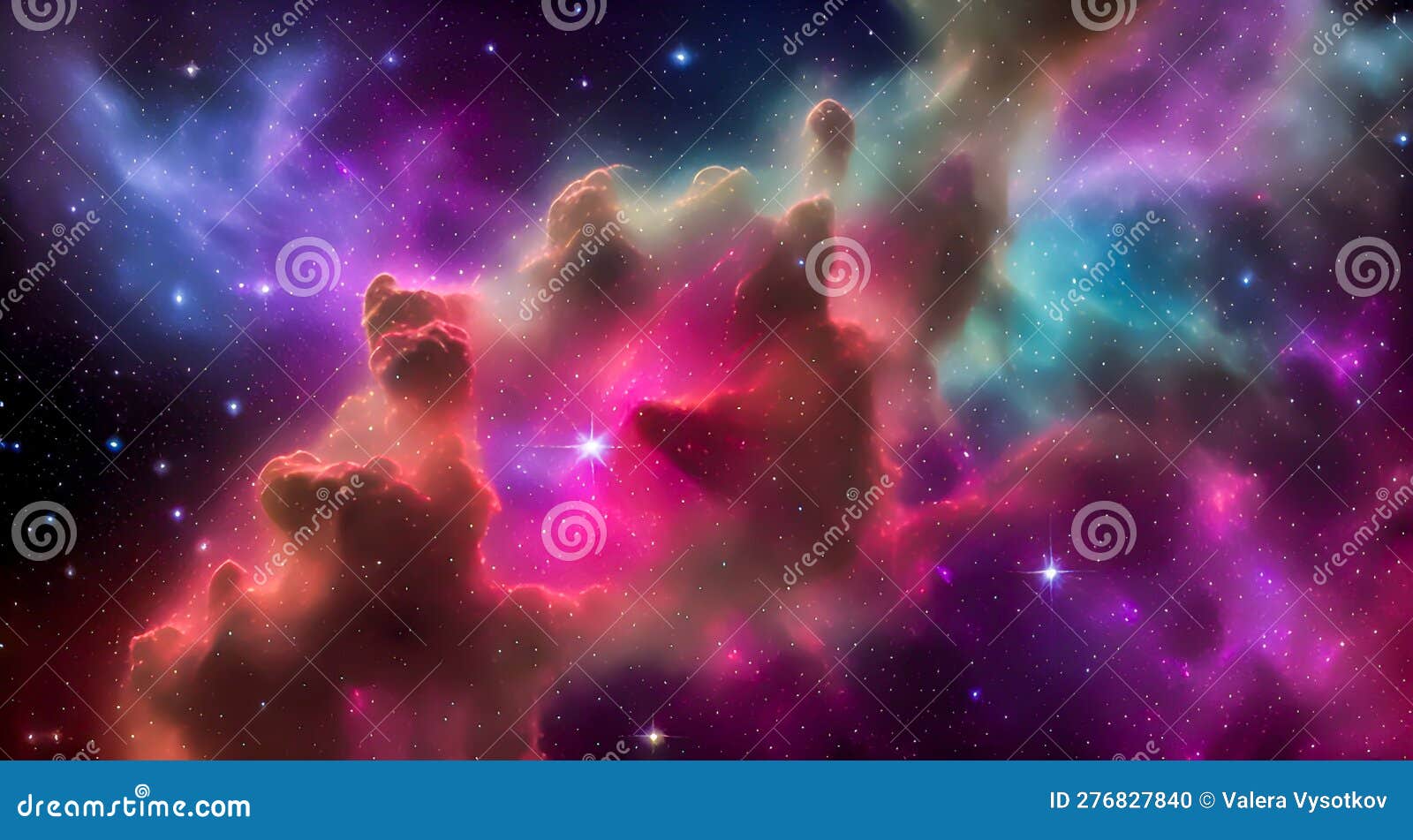 Cosmic nebulae stock illustration. Illustration of dark - 276827840