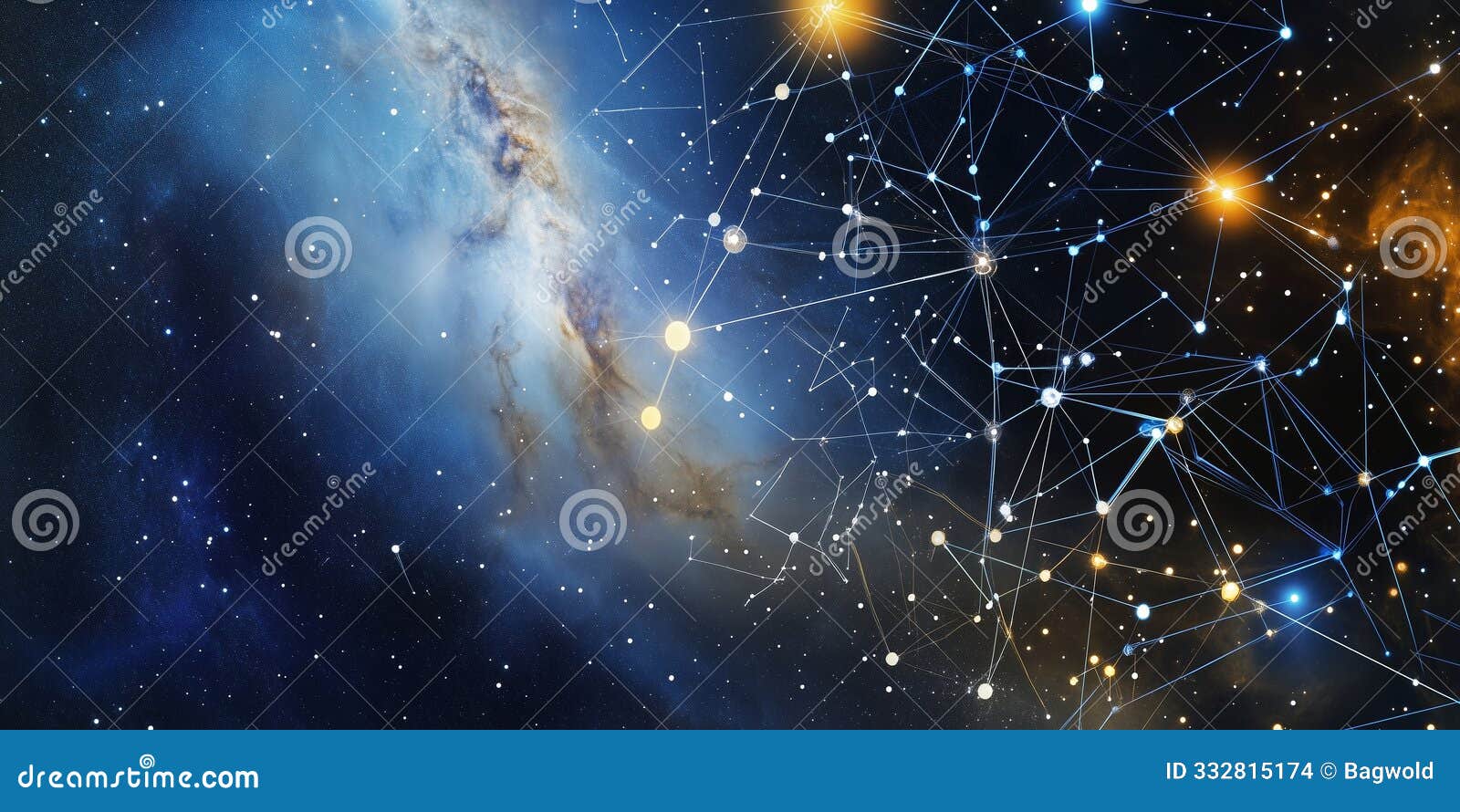 Cosmic Network: AI and the Interconnected Universe of Stars Stock ...