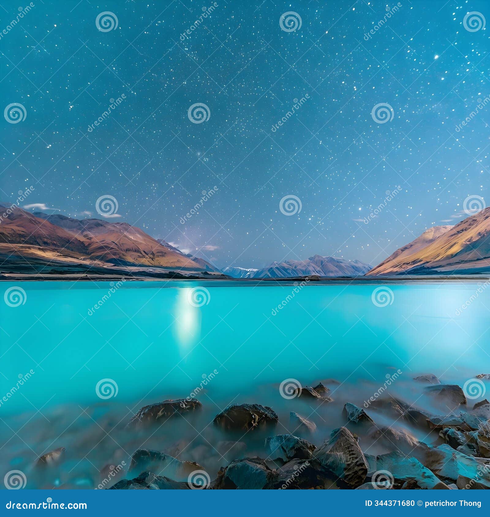 Cosmic Oasis: Starlit Ocean And Milky Way For Wallpaper Or Zoom ...