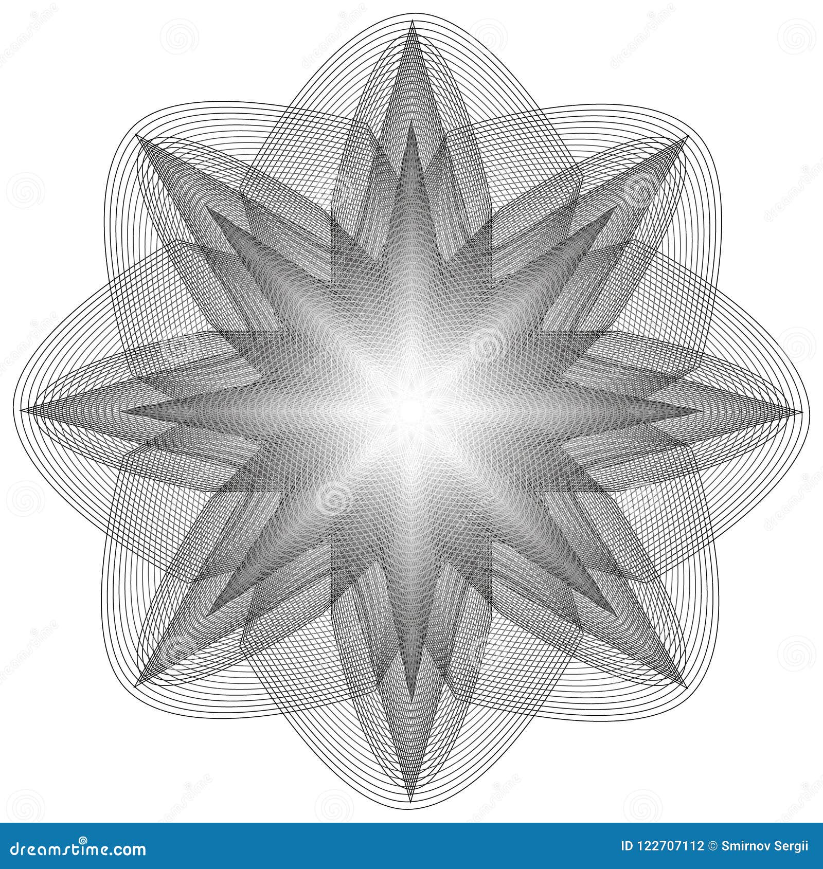 The Cosmic Object is a Geometric Fractal Stock Illustration ...
