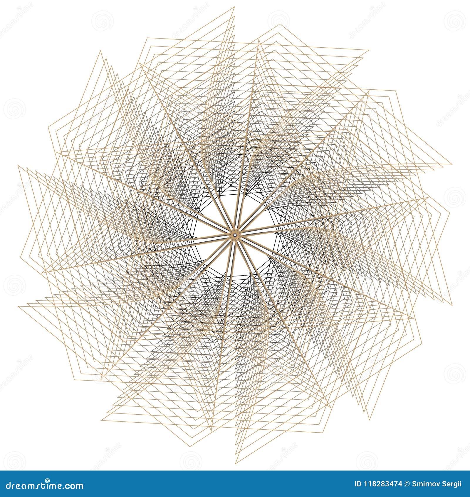 The Cosmic Object is a Geometric Fractal Stock Illustration ...