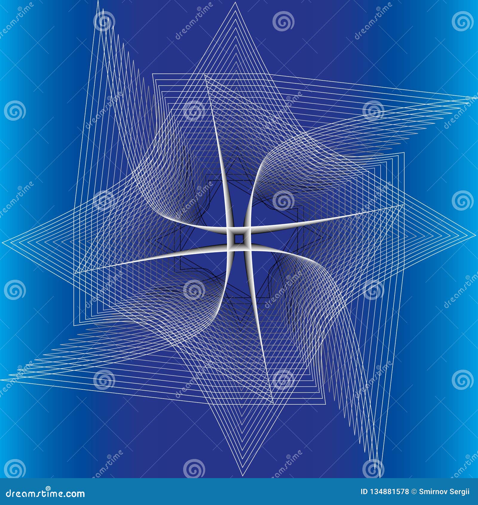 The Cosmic Object is a Geometric Fractal Stock Illustration ...