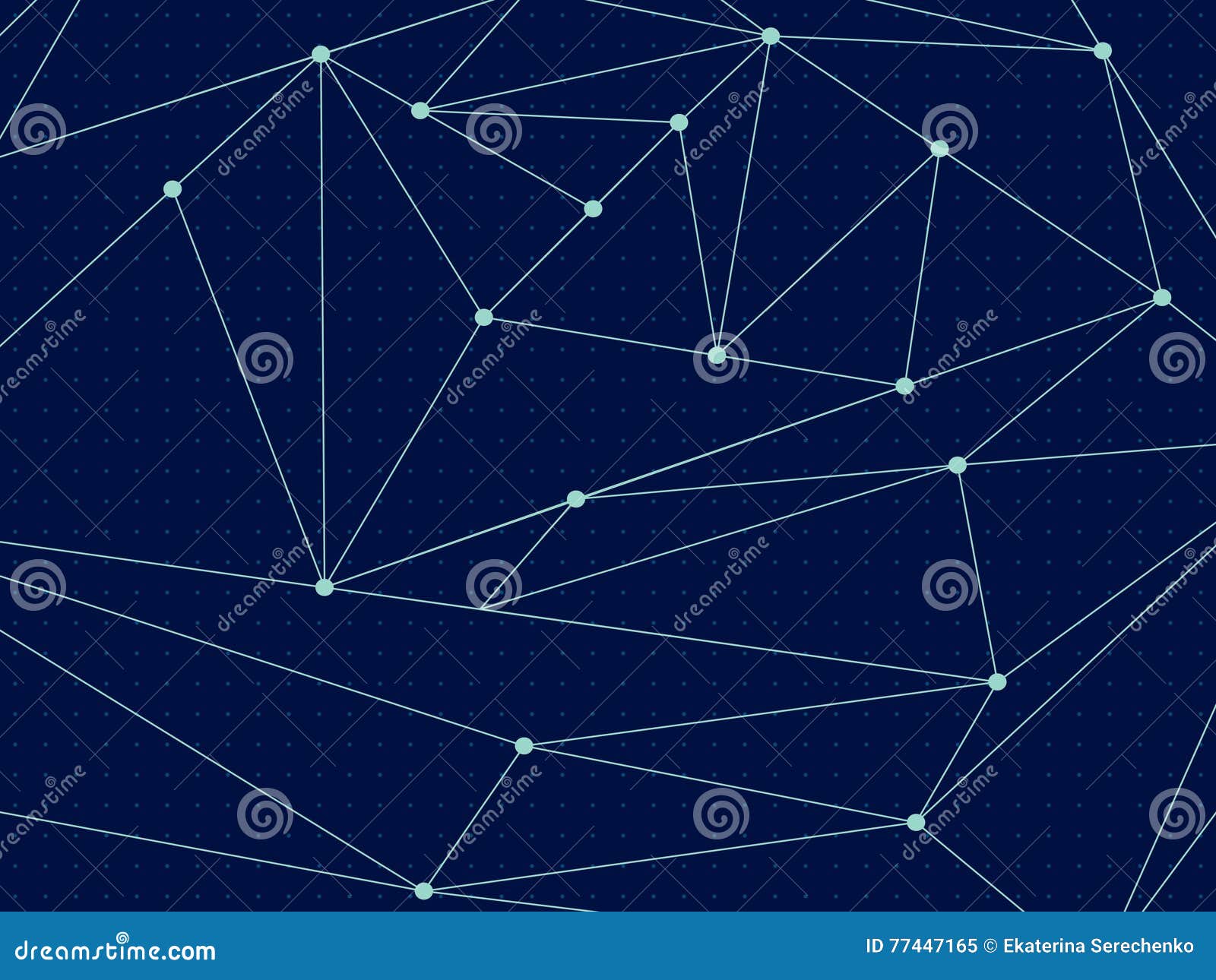 Cosmic Polygonal Line Background Stock Vector - Illustration of dots ...