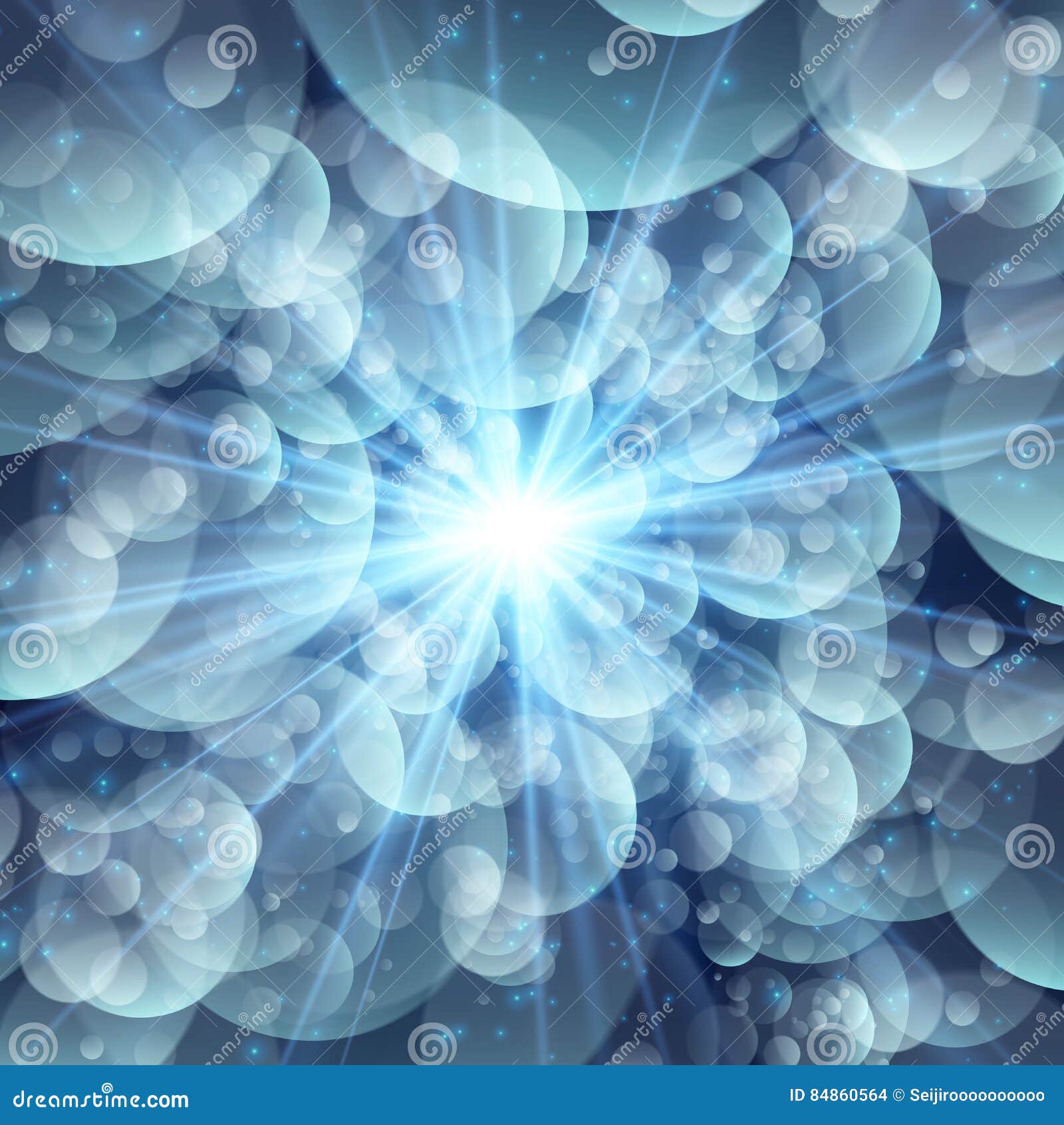 Cosmic Radiation Blue Bubble Stock Vector - Illustration of decoration ...