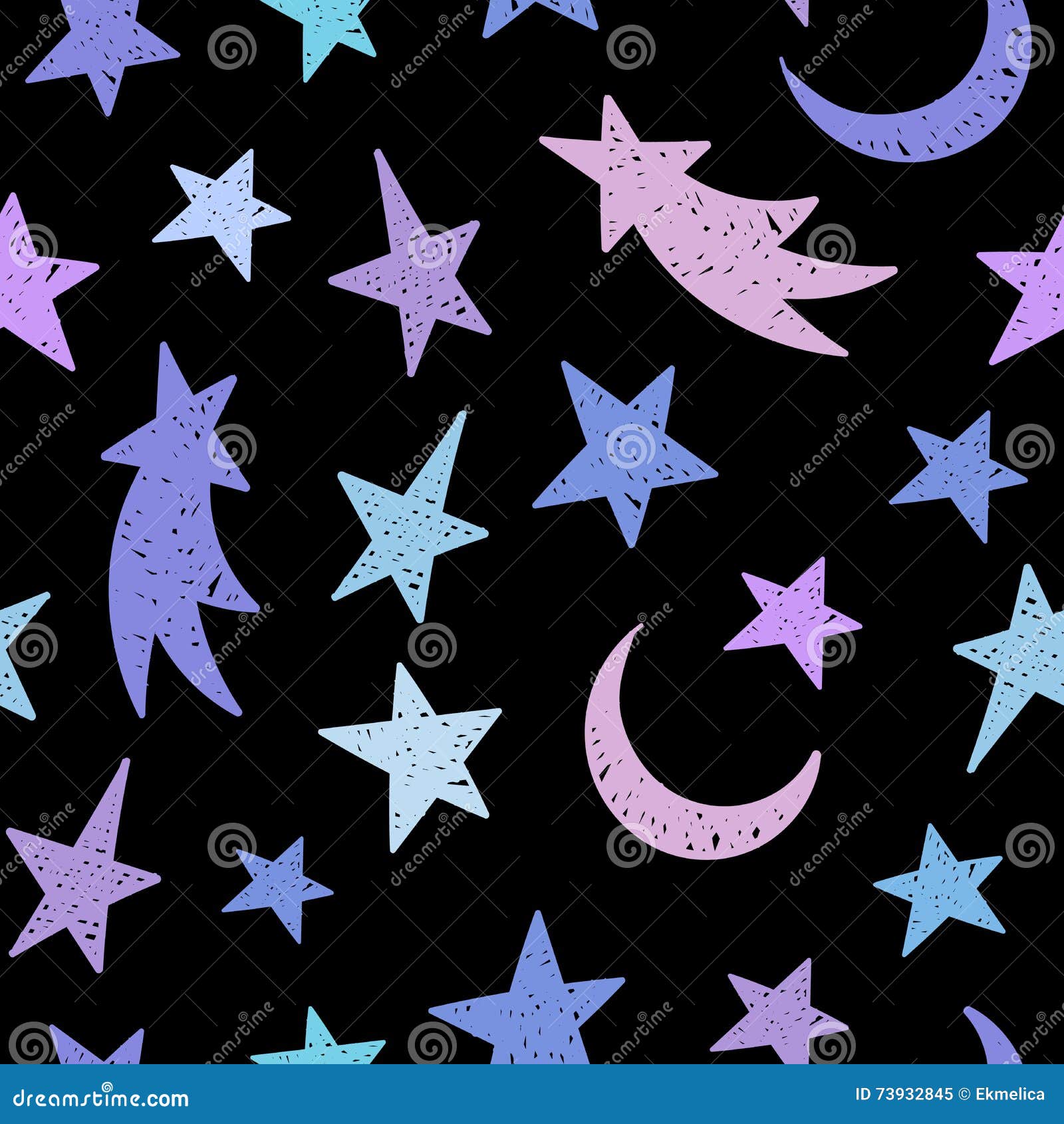 Cosmic Seamless Grunge Pattern Stock Vector - Illustration of packaging ...