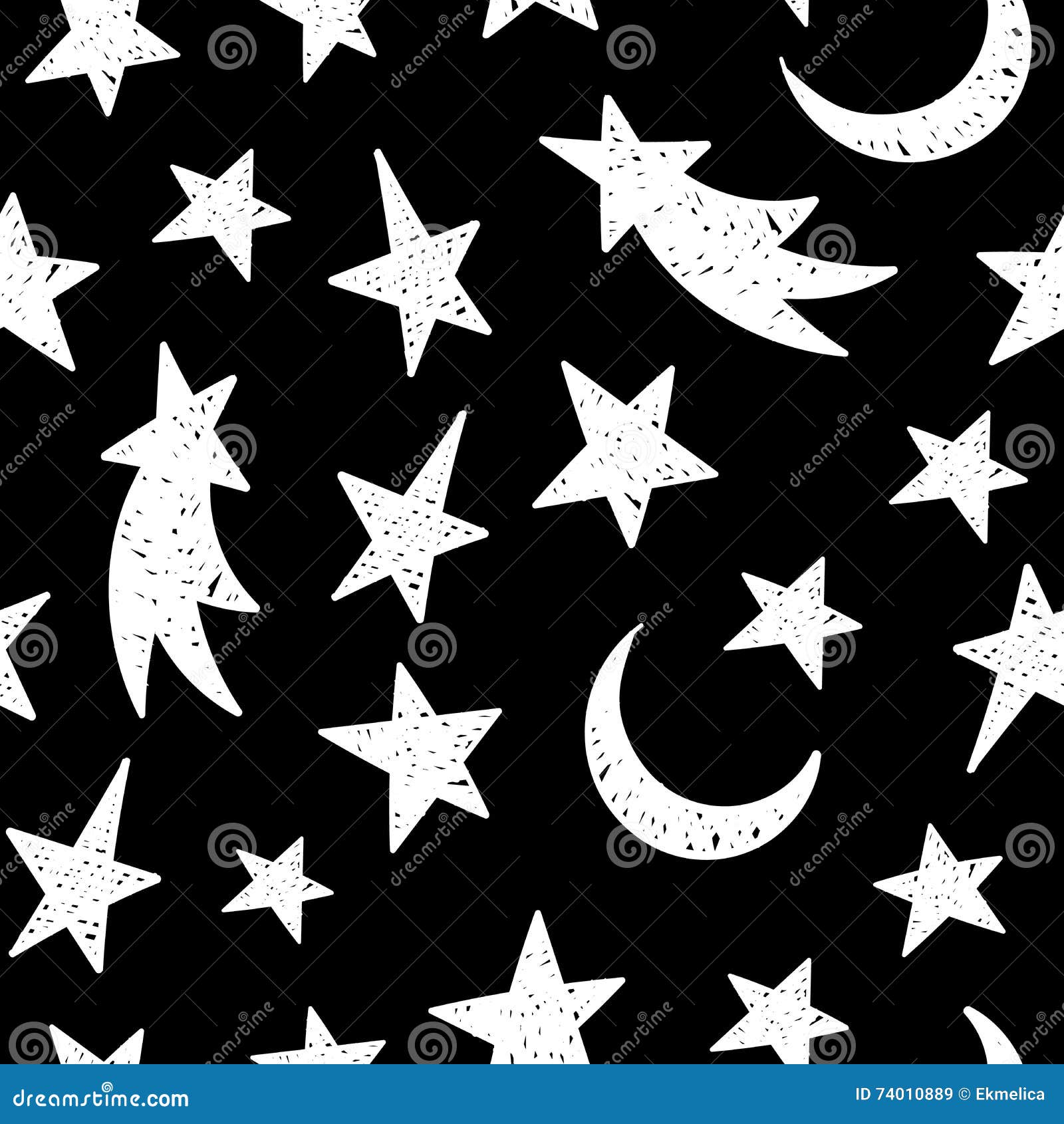 Cosmic Seamless Grunge Pattern Stock Vector - Illustration of ornament ...