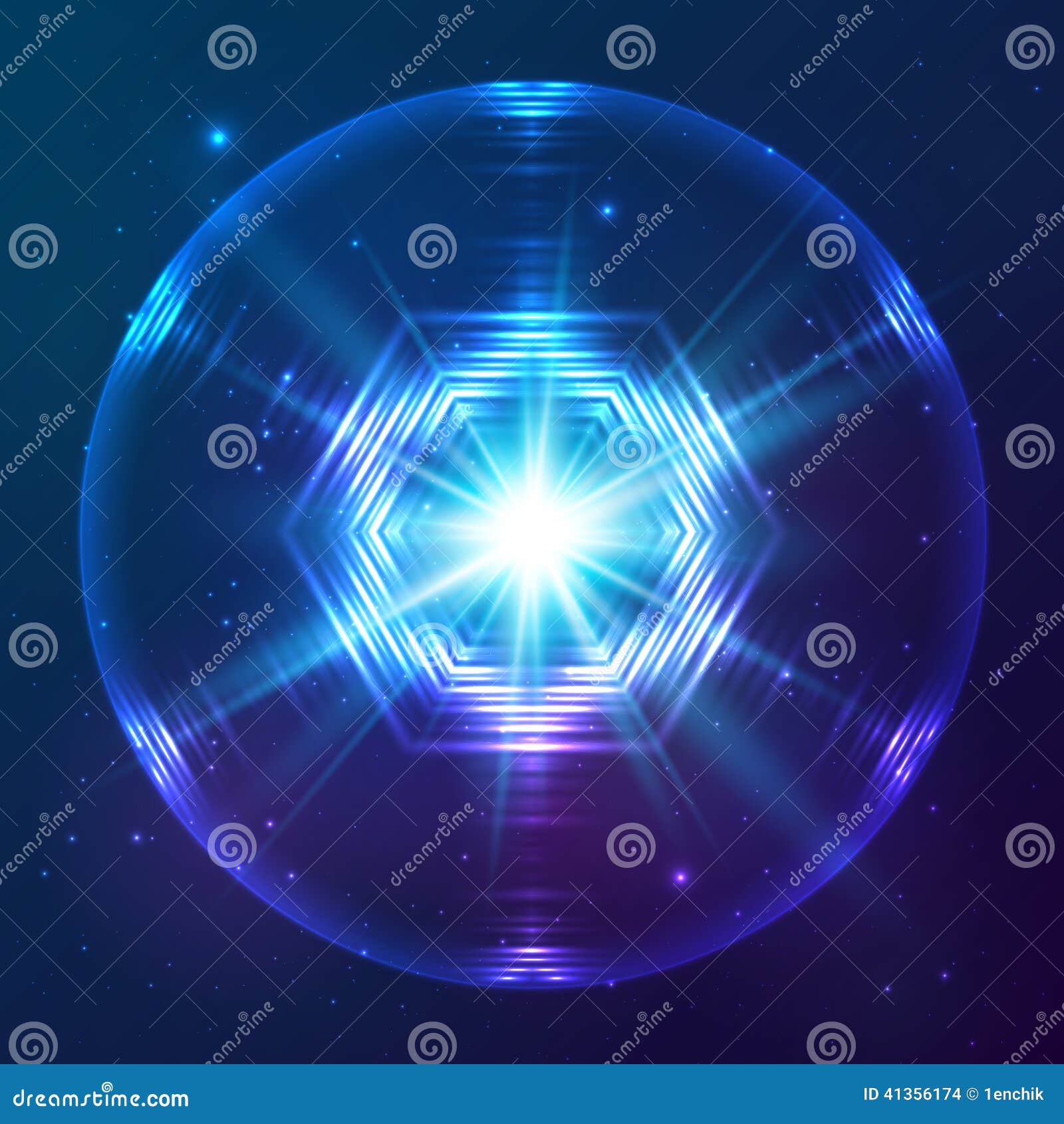 Cosmic Shining Vector Abstract Sphere Stock Vector - Illustration of ...