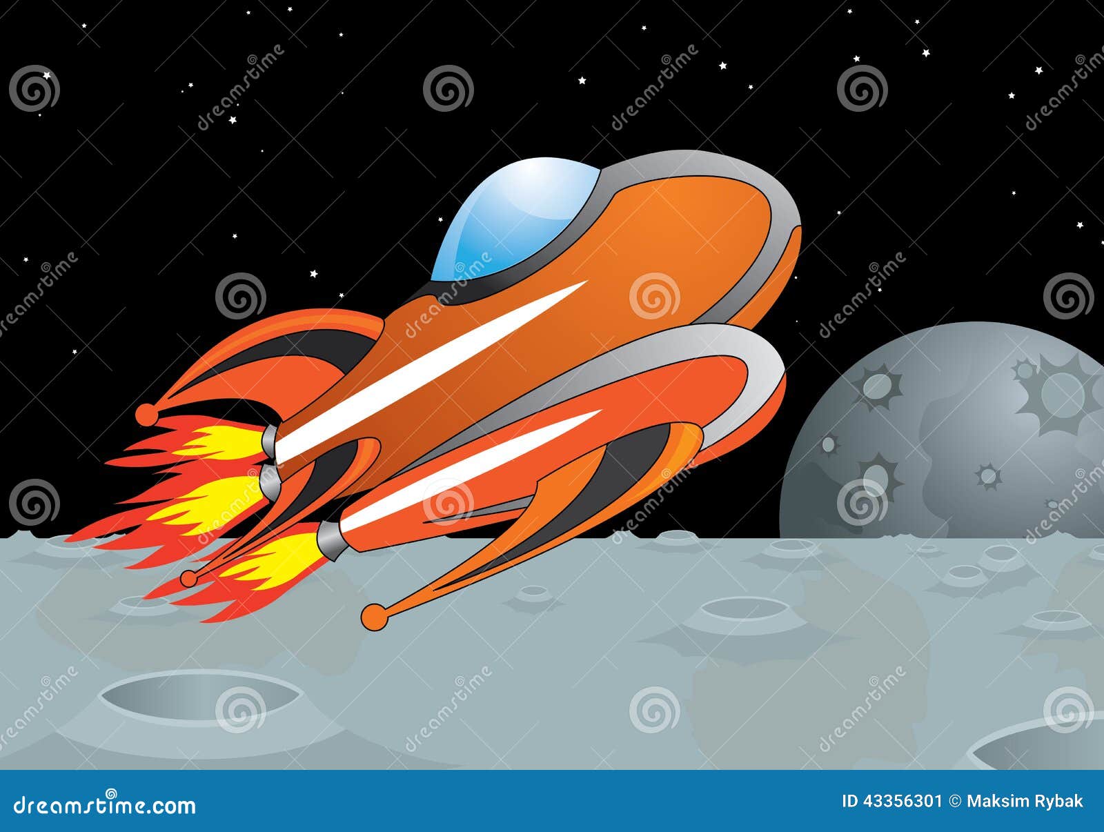 Set Cosmic Ship, Satellite, UFO Flying Spaceship, Alien, Solar System ...